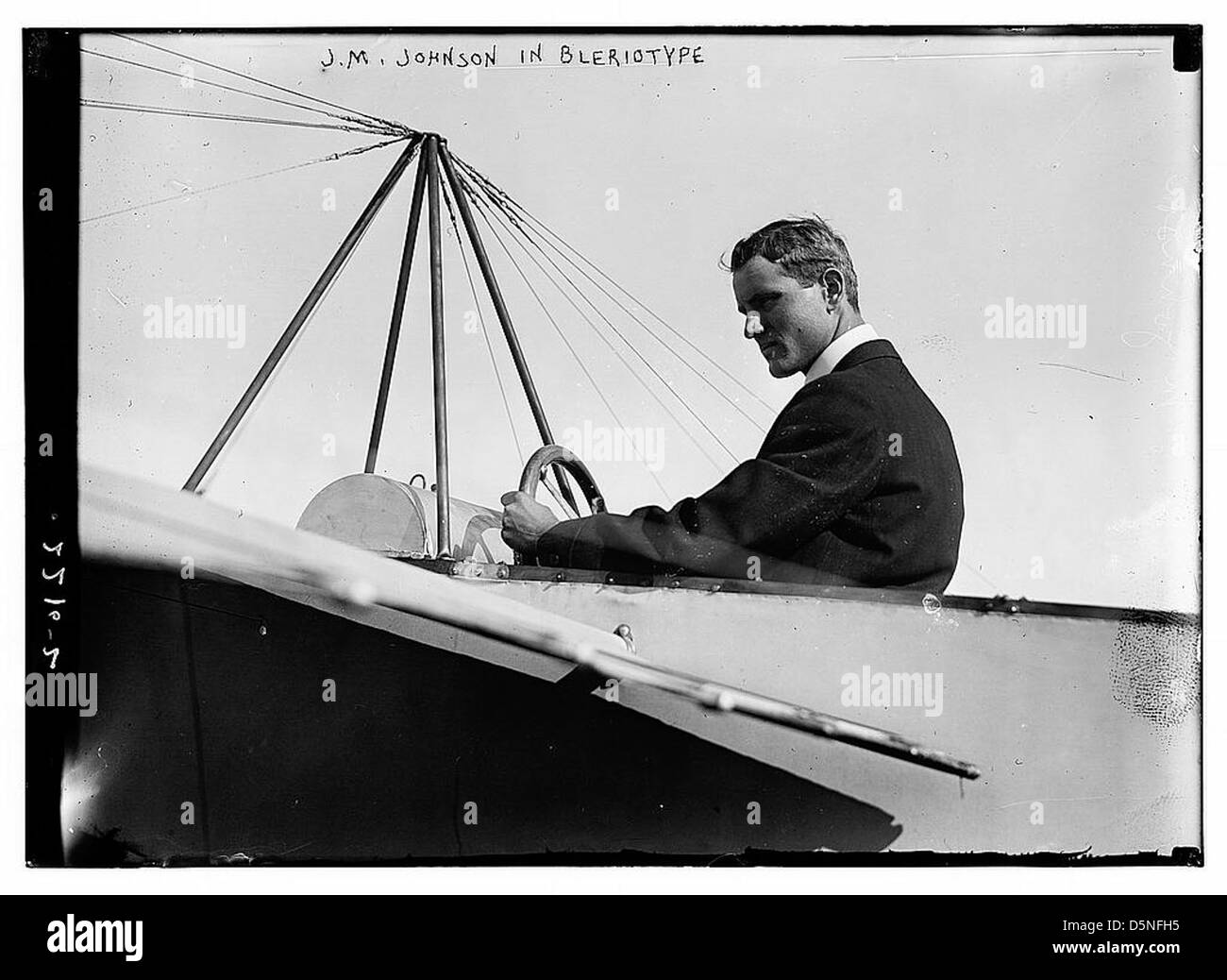 His bleriot monoplane Black and White Stock Photos & Images - Alamy