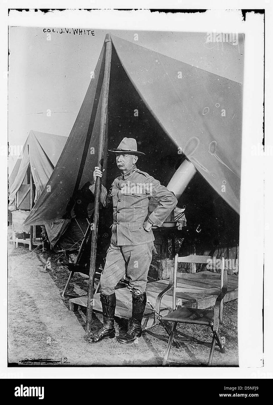 A portrait of Colonel J.V. White, taken during the 1910s. White served ...