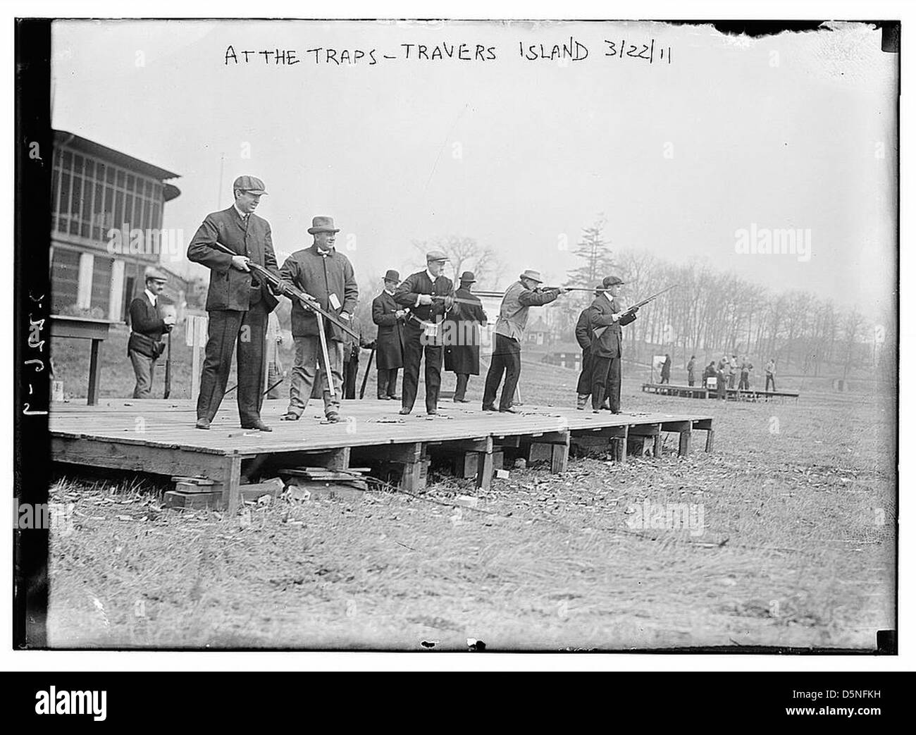 This image from March 1911 shows marksmanship events taking place at ...