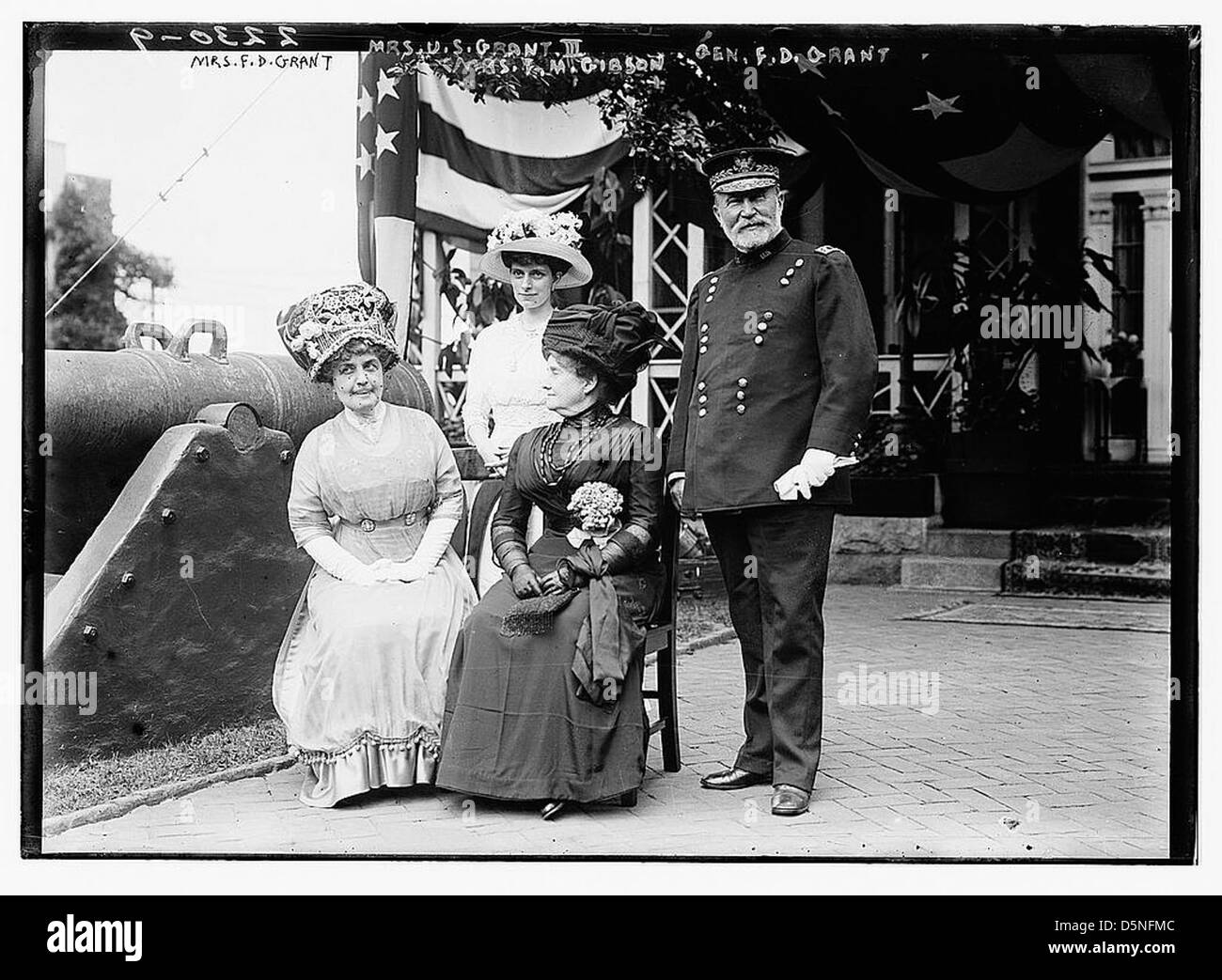 A photograph from the 1910s showing General Frederick Dent Grant, son ...