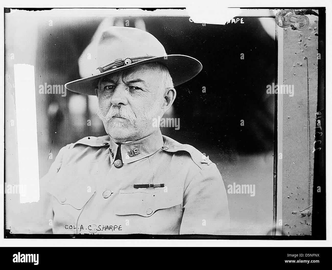 Colonel A.C. Sharpe of the 30th Infantry is shown in a portrait from ...