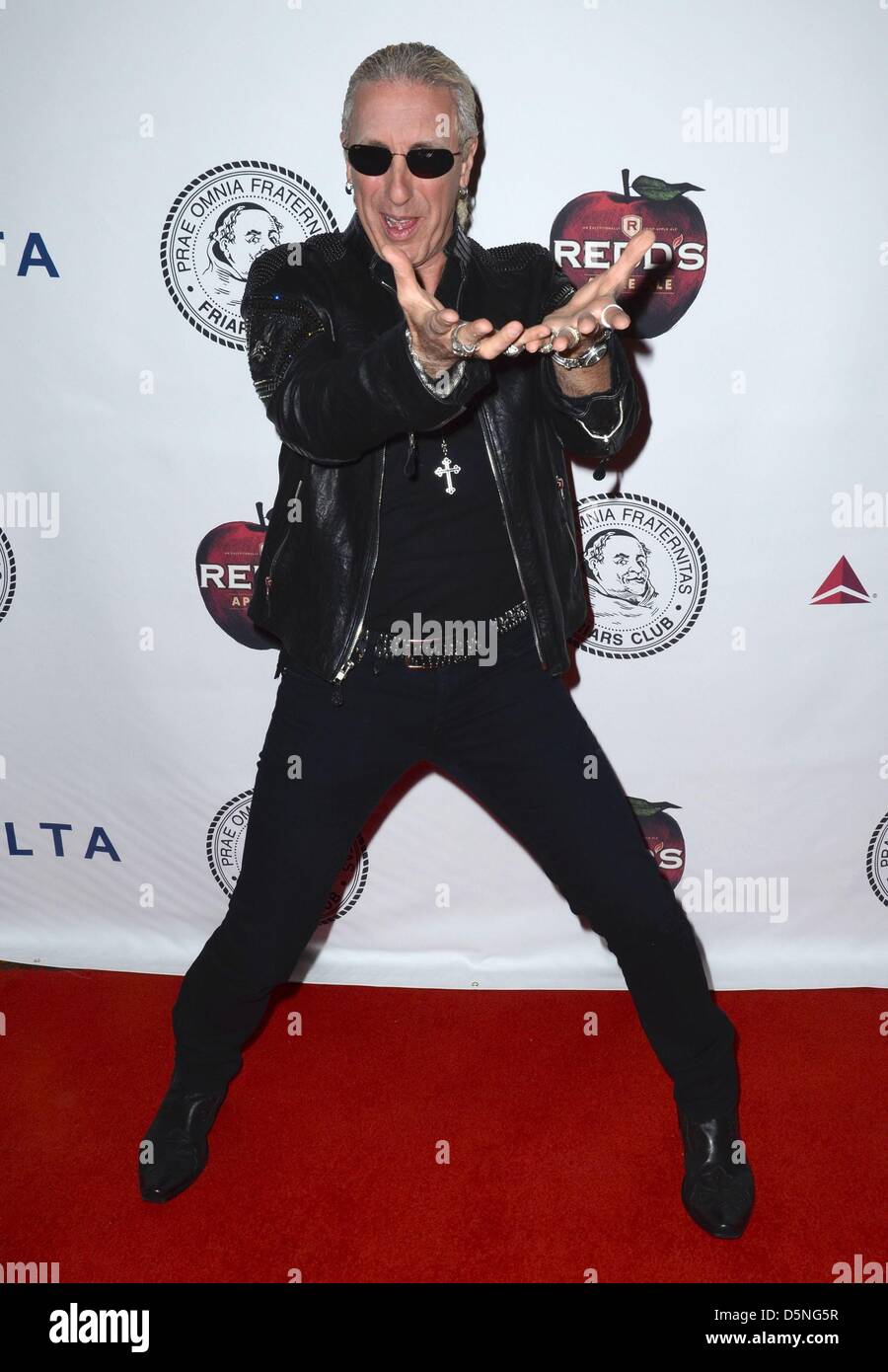 New York, USA. 5th April 2013. Dee Snider at arrivals for The Friars ...