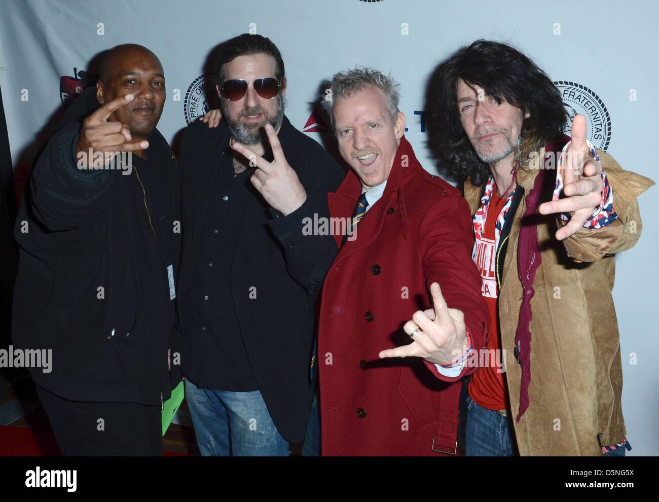 New York, USA. 5th April 2013. Spin Doctors, Chris Barron, Eric ...
