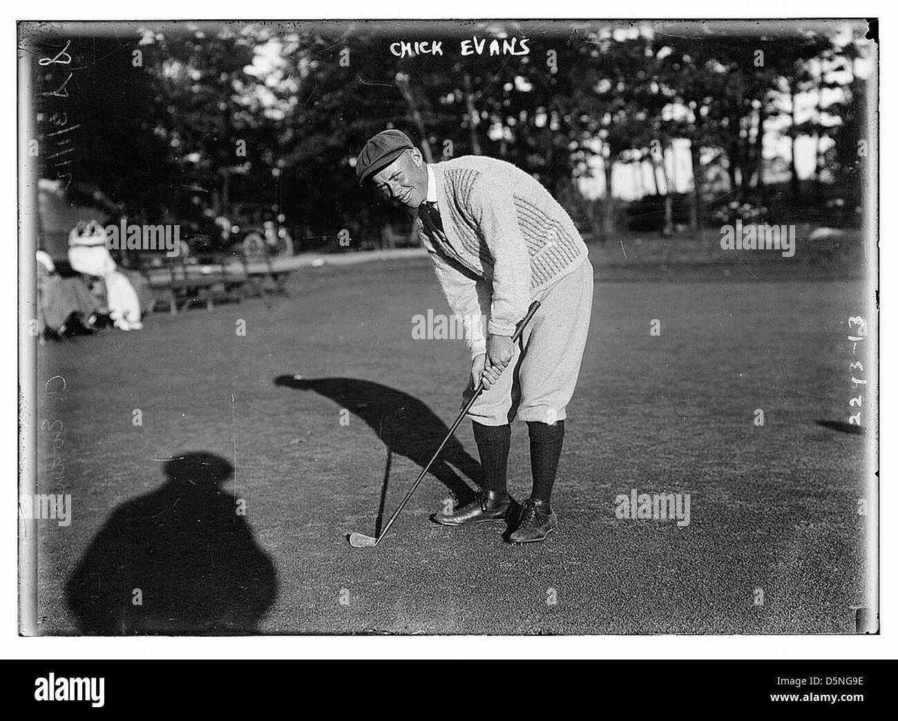 A photograph of Chick Evans, an amateur golfer, from the 1910s ...