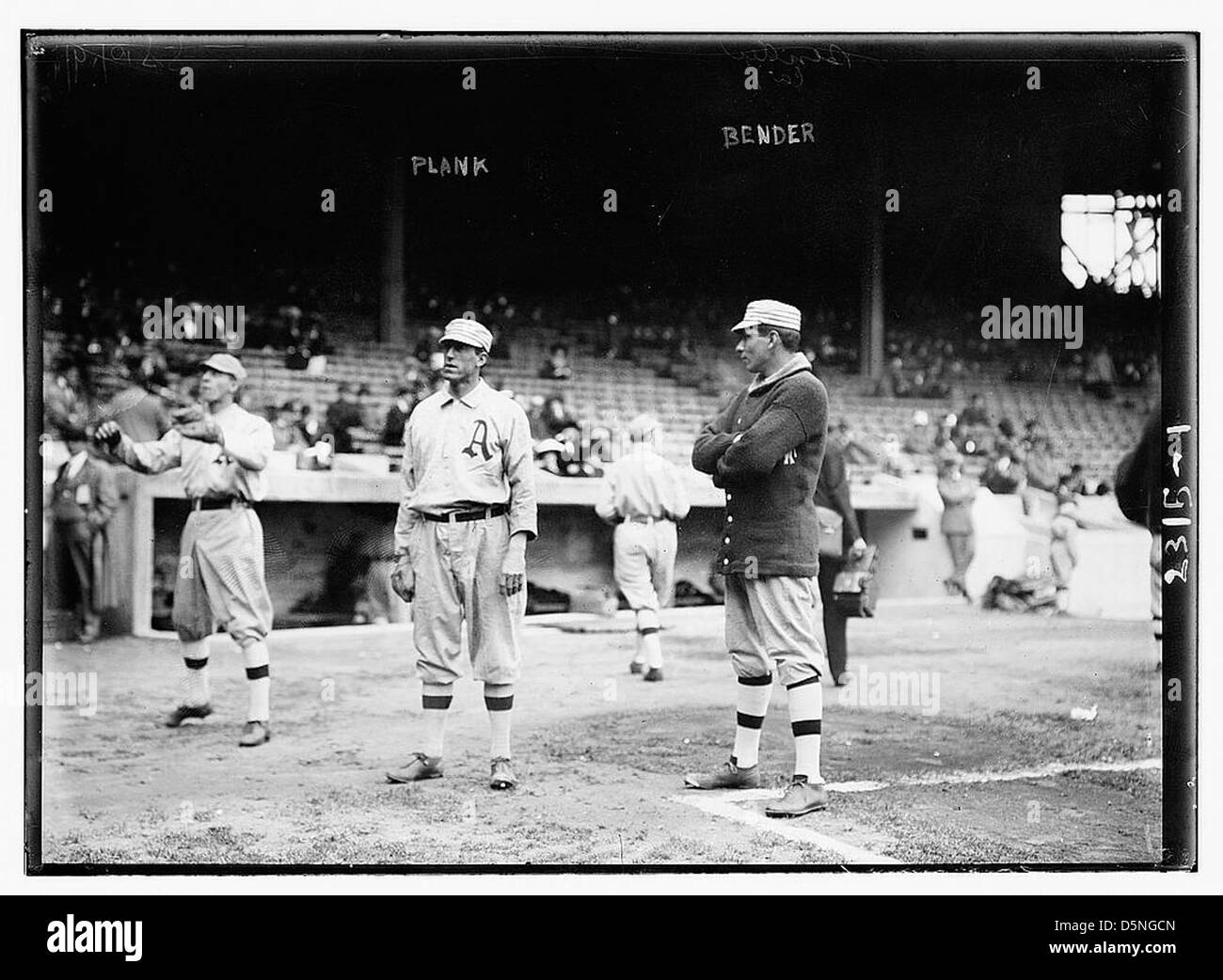Eddie Plank and Chief Bender, two key players in the 1911 World Series ...