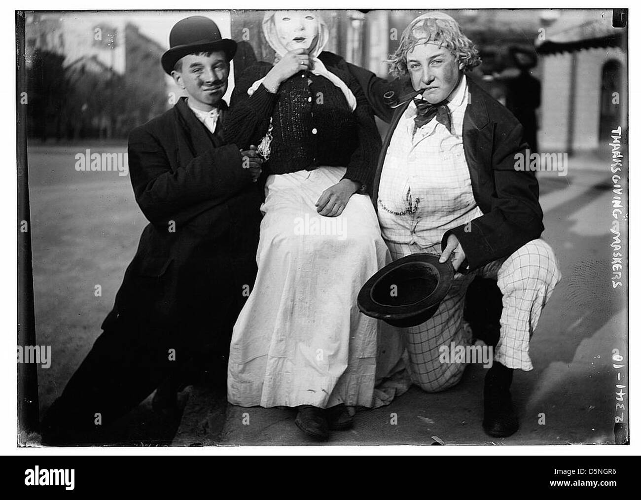 A vintage photograph from the 1910s showing children dressed in ...