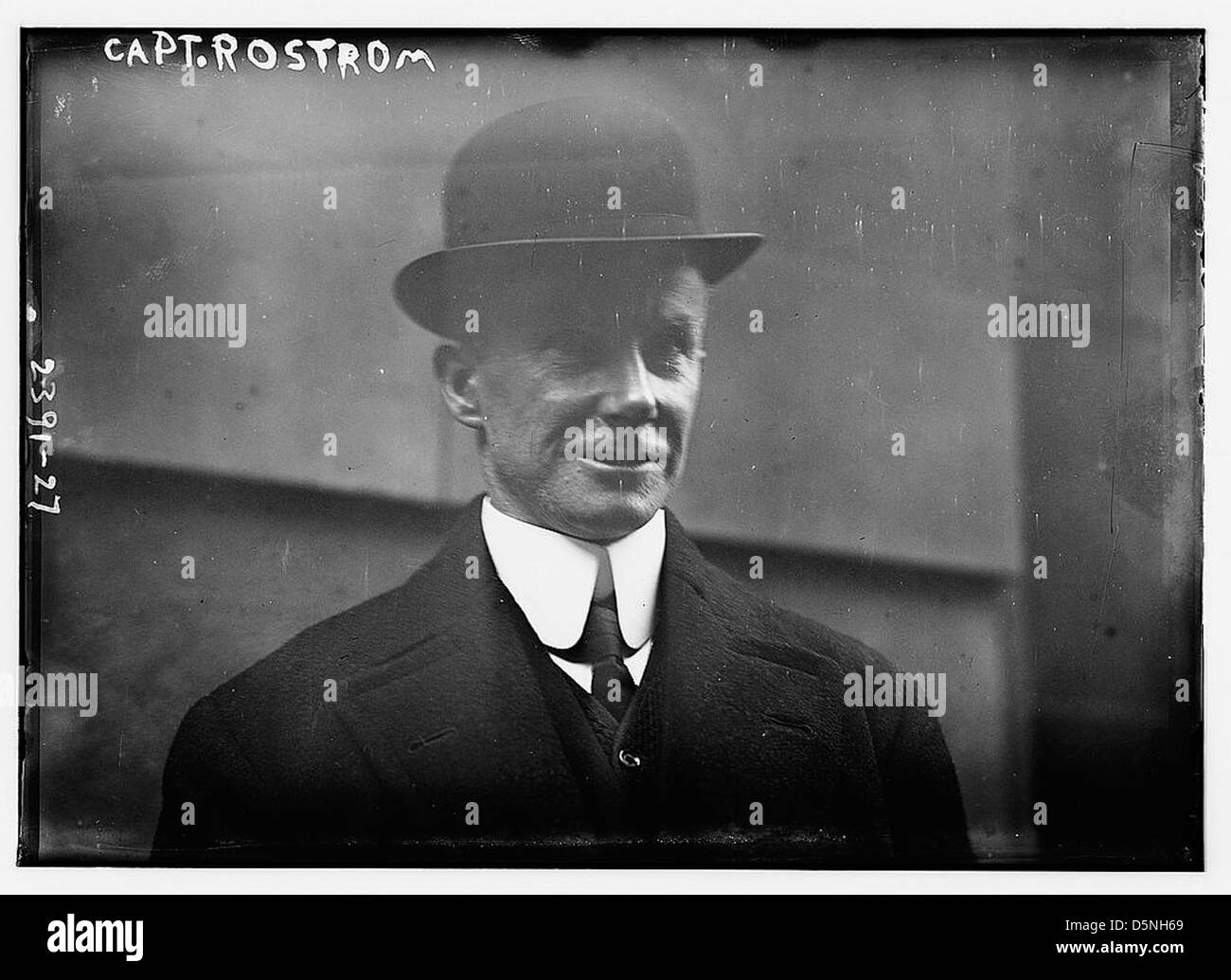 A portrait of Captain Arthur Henry Rostron of the RMS Carpathia ...