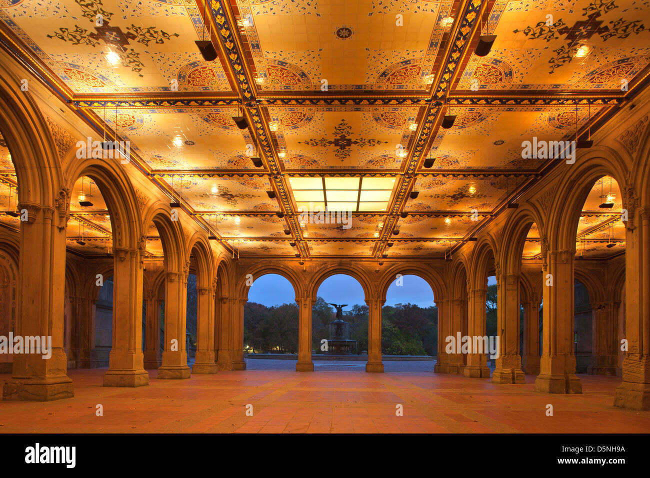 MINTON TILE CEILING BETHESDA TERRACE ARCADE (©JACOB WREY MOULD 1860 ...