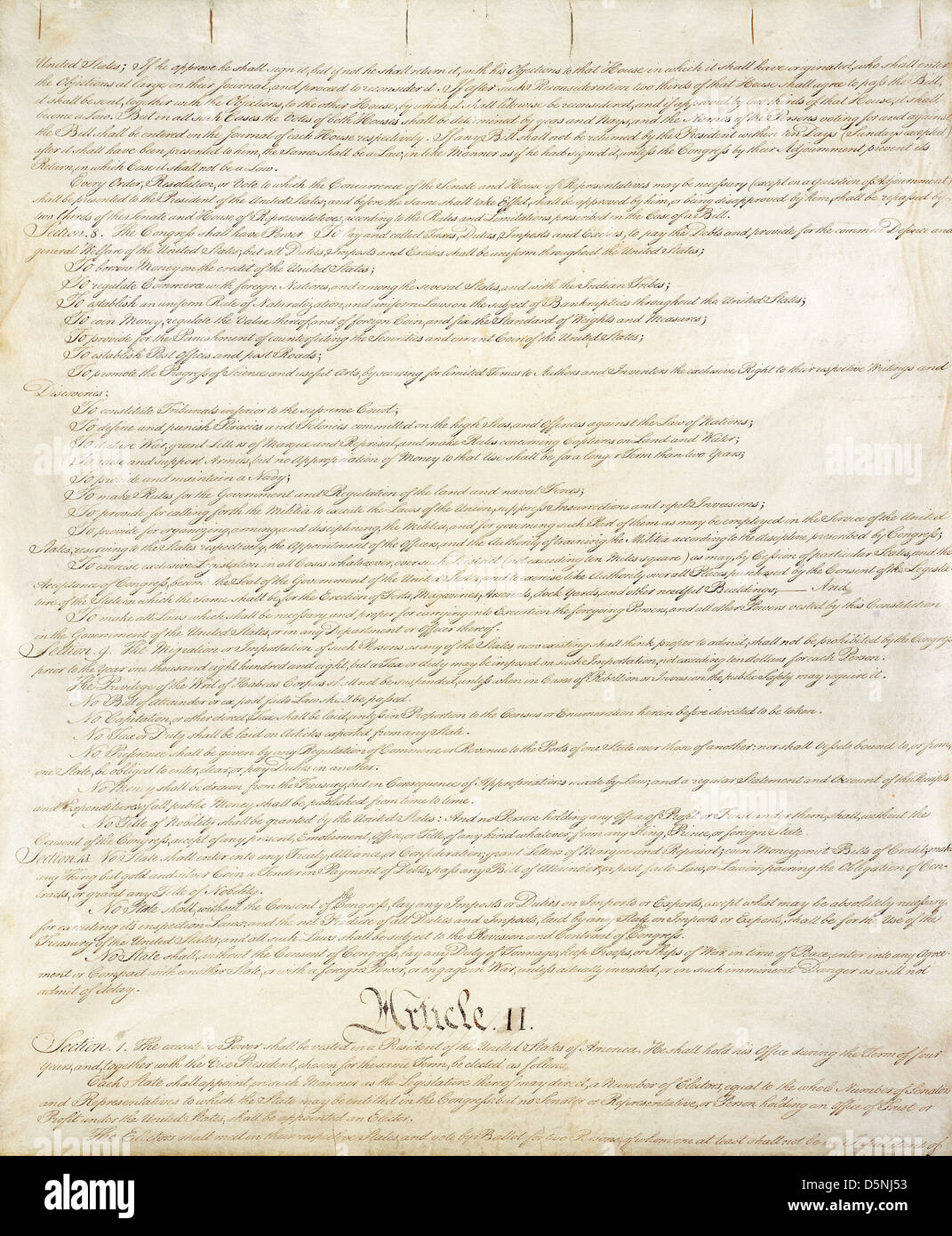 Constitution of the united states hi-res stock photography and images ...