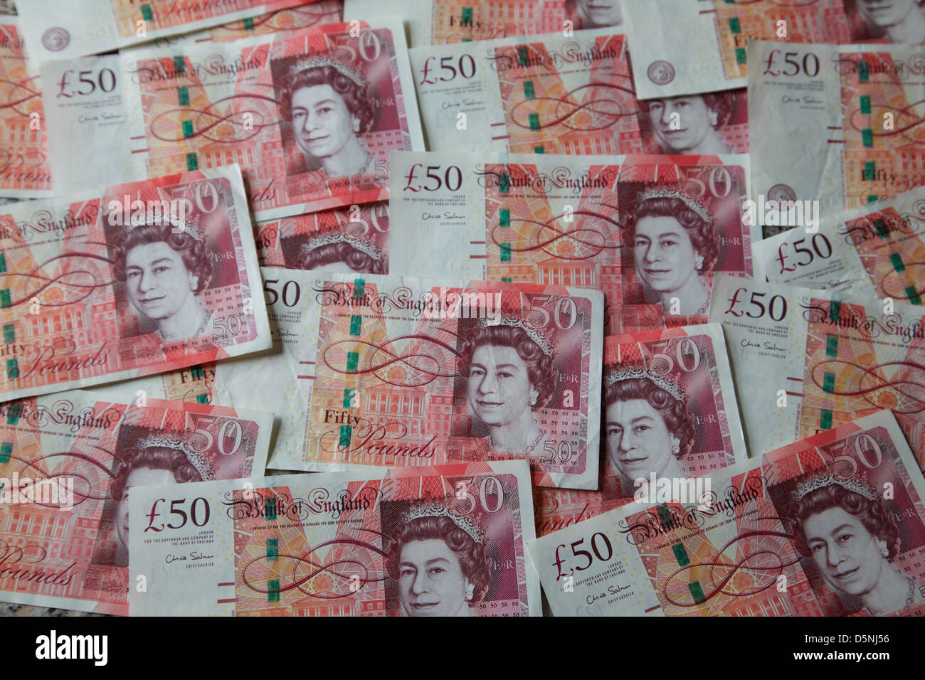 Fifty pounds notes hi-res stock photography and images - Alamy