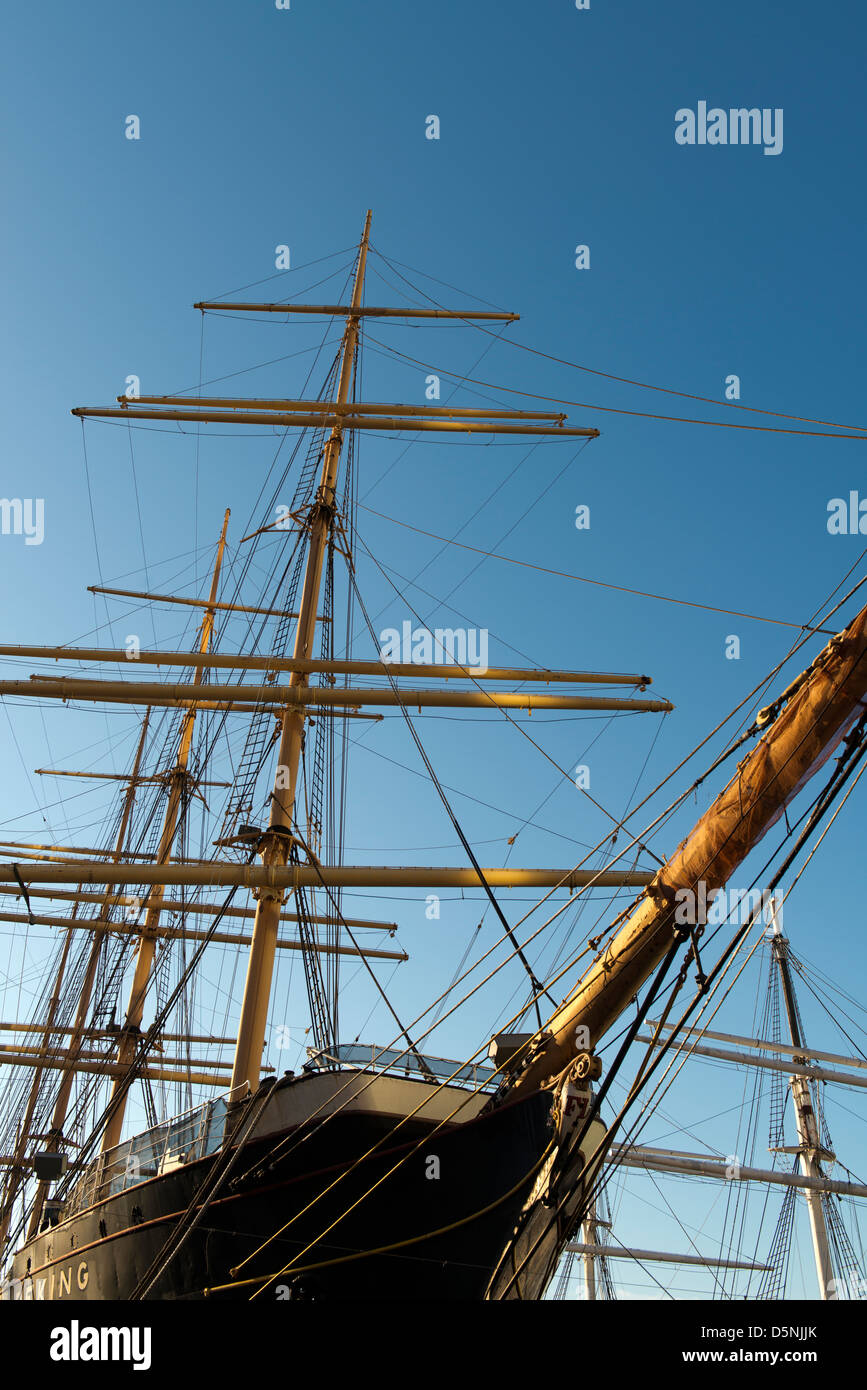 The Barque Peking, one of the displays at the South Street Seaport ...