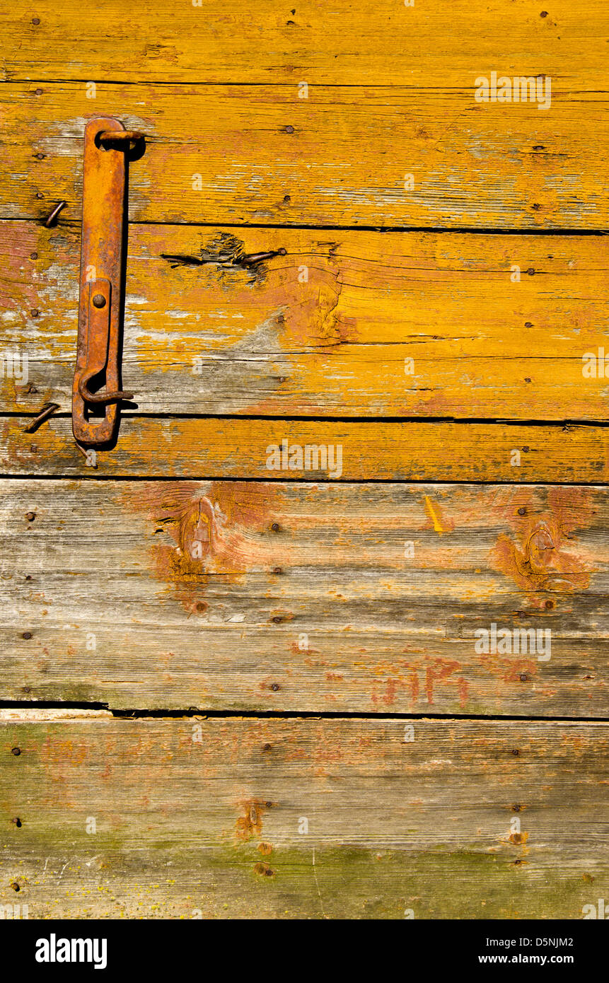 old wooden farm barn door background and texture Stock Photo - Alamy
