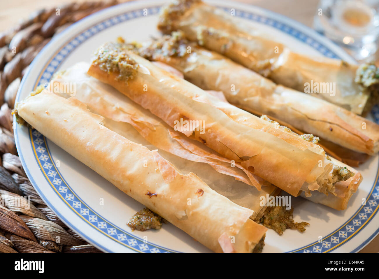 Some Fried Chinese Traditional Spring rolls food Stock Photo - Alamy