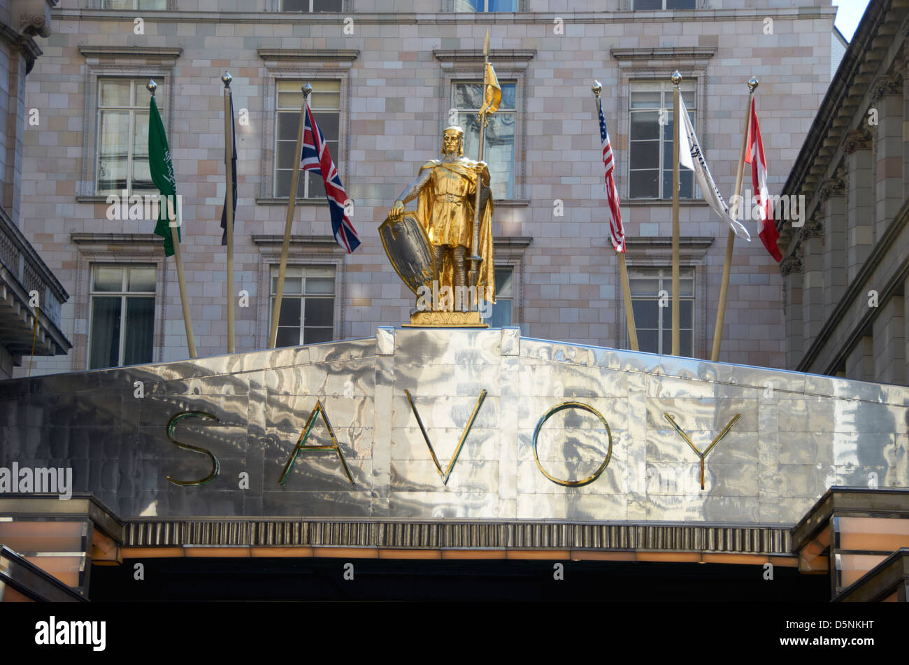 Savoy Hotel, The Strand, London, England Stock Photo - Alamy