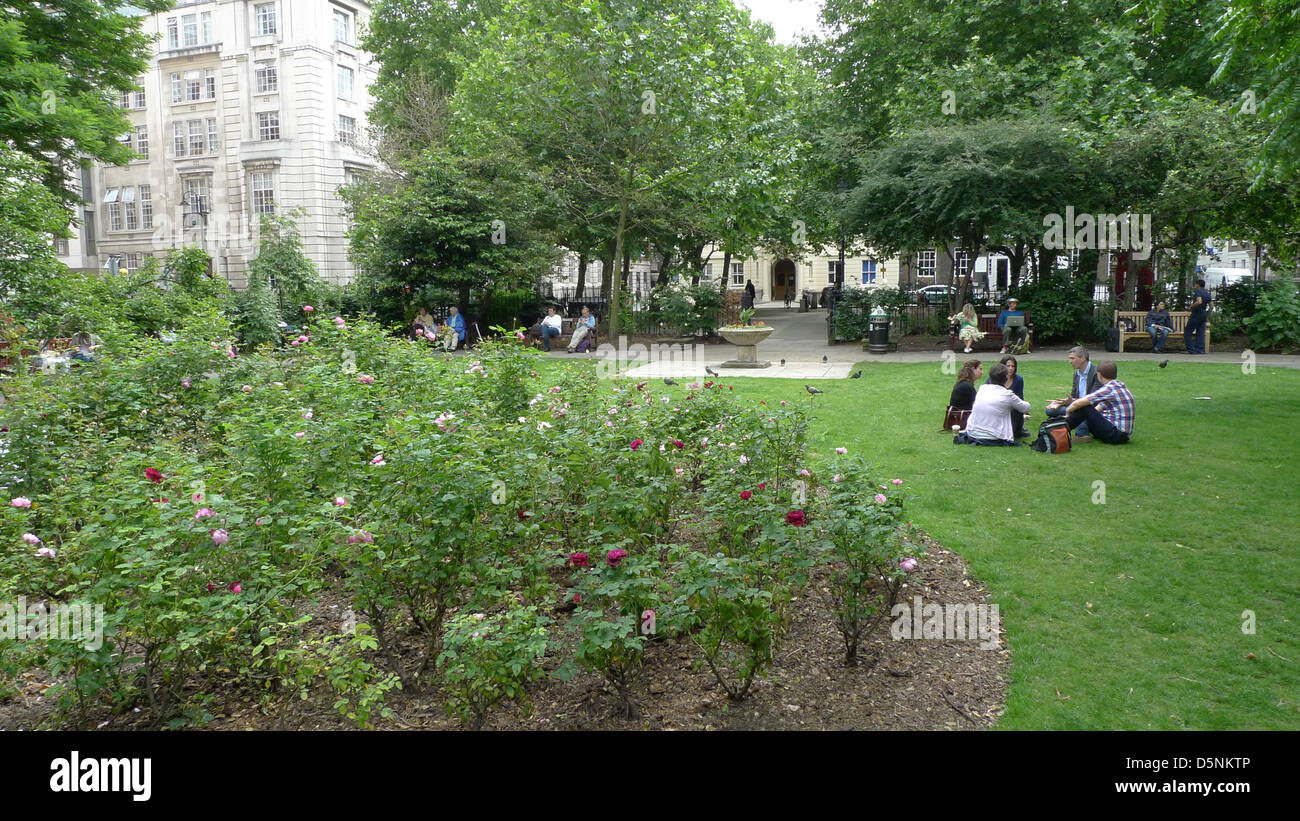 Queen Square in the London Borough of Camden, London, UK Stock Photo ...