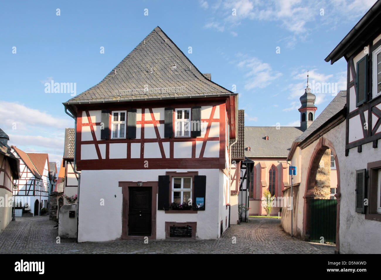 Old town of Eltville, Rheingau, Hesse, Germany Stock Photo - Alamy