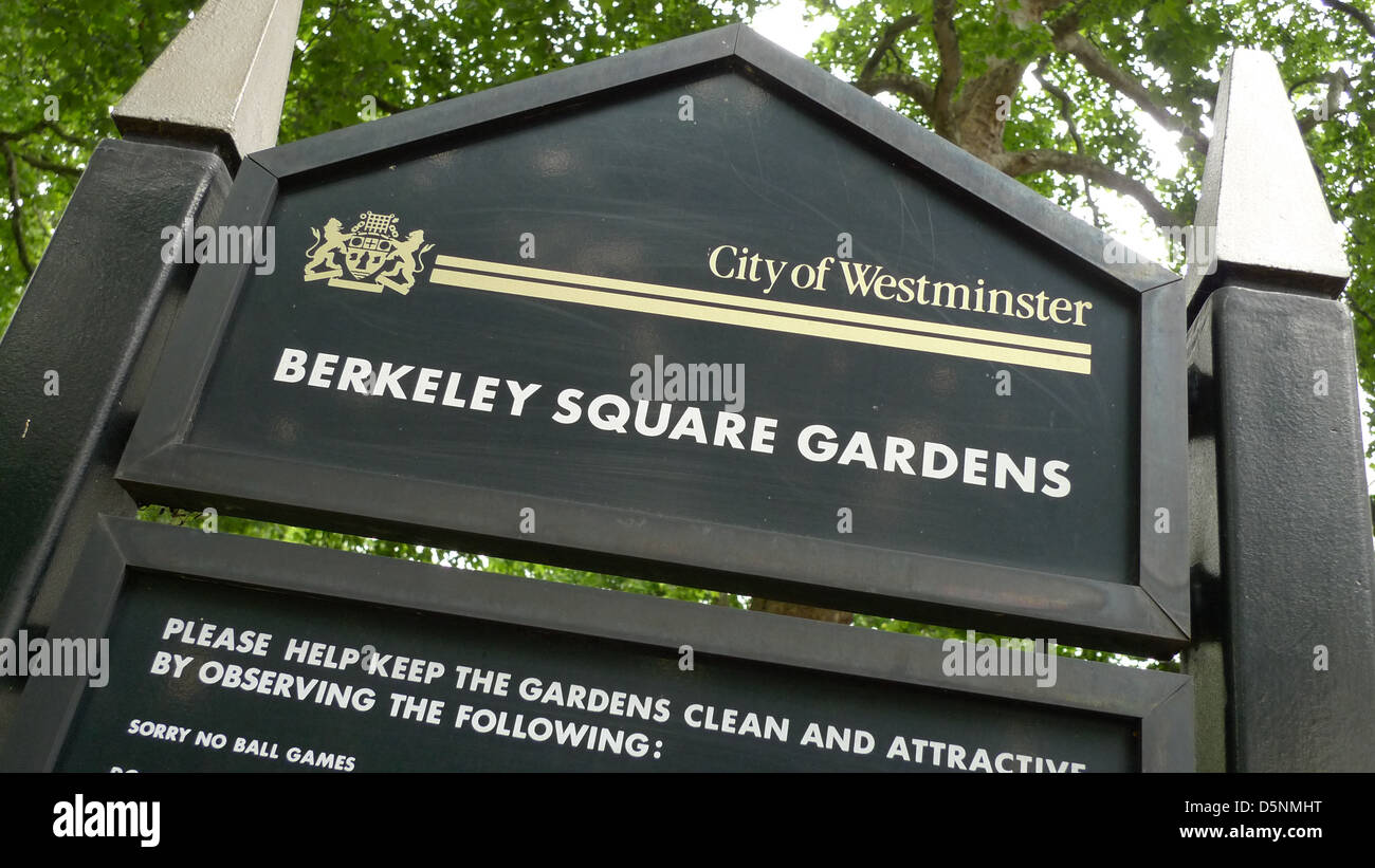 Berkeley square london hi-res stock photography and images - Alamy