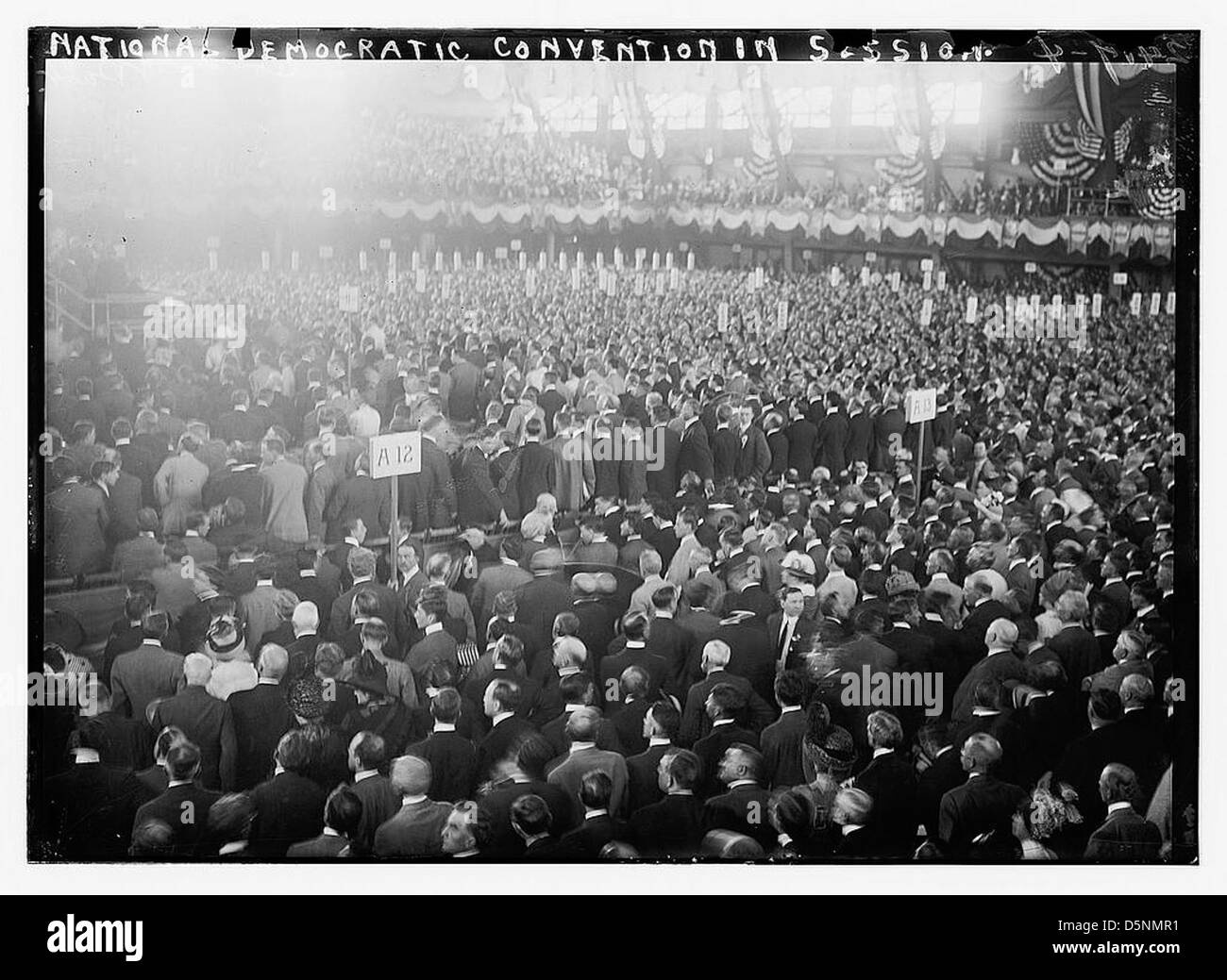 A scene from the 1912 Democratic National Convention in Baltimore ...