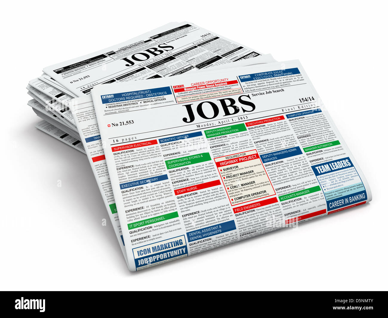 Job ad newspaper hi-res stock photography and images - Alamy