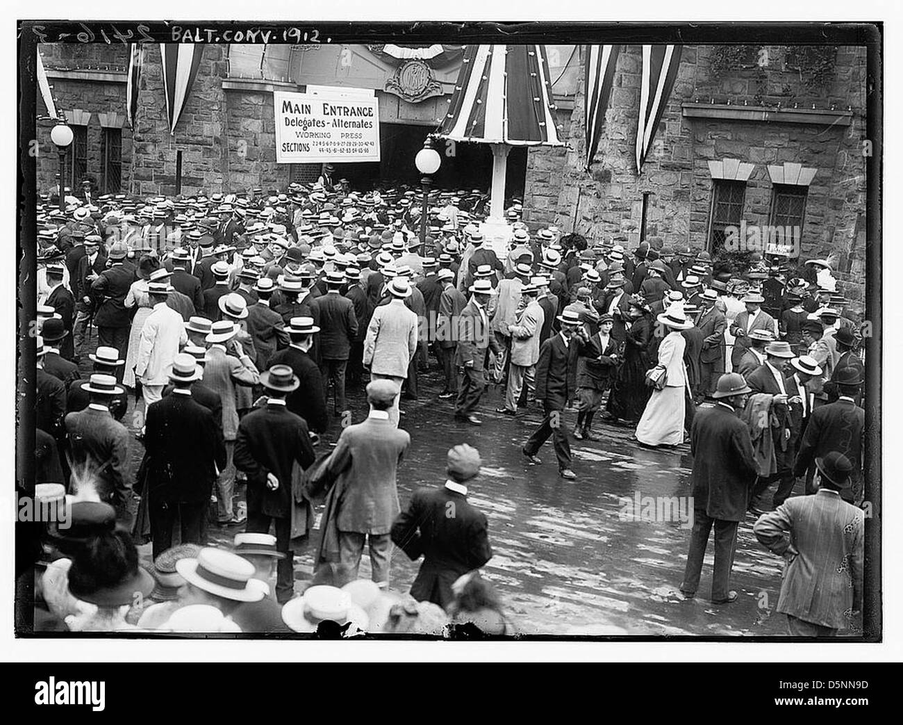 This image shows the 1912 Democratic National Convention held in ...