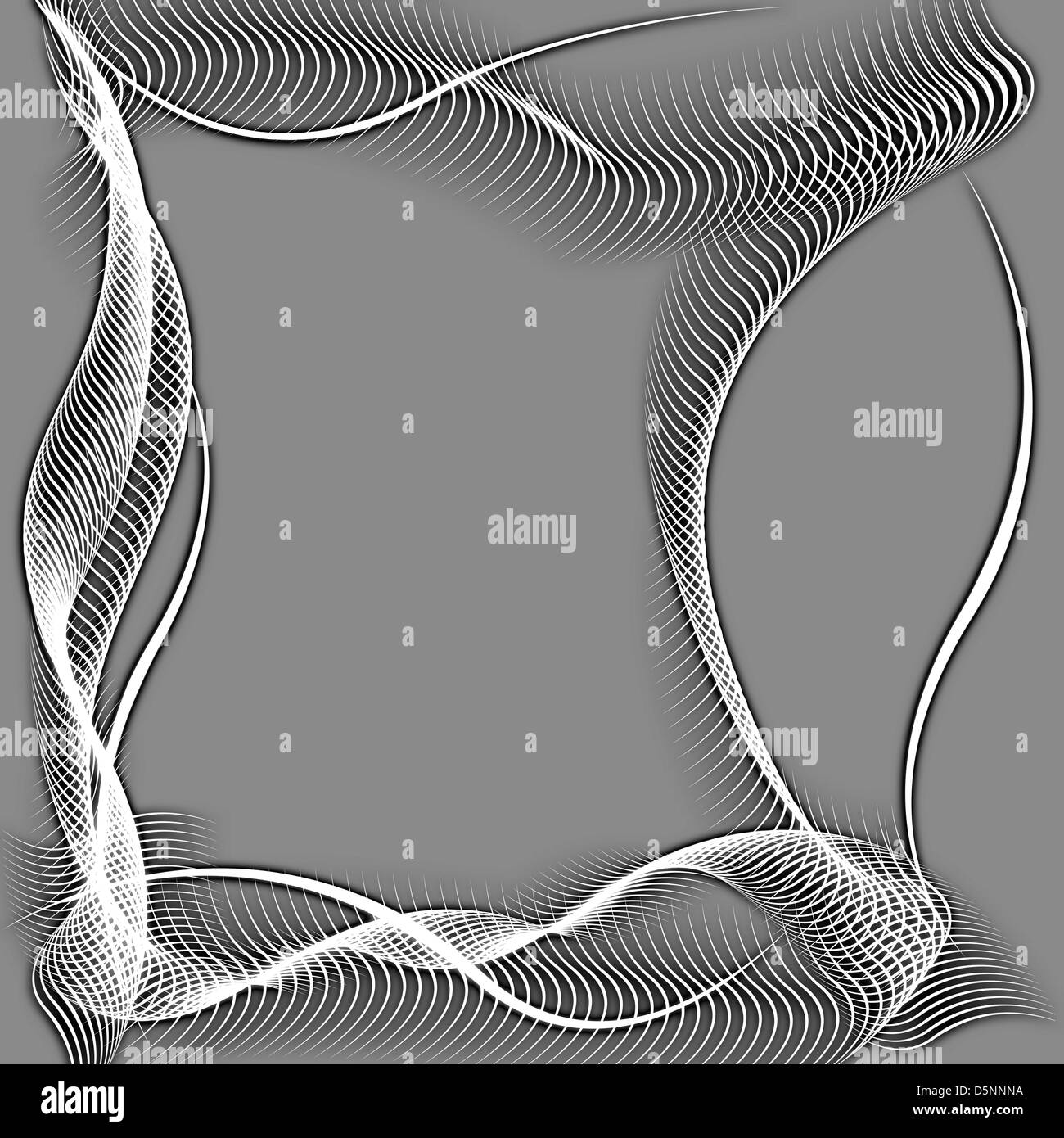 abstract wavy frame silhouette patterns Stock Photo - Alamy