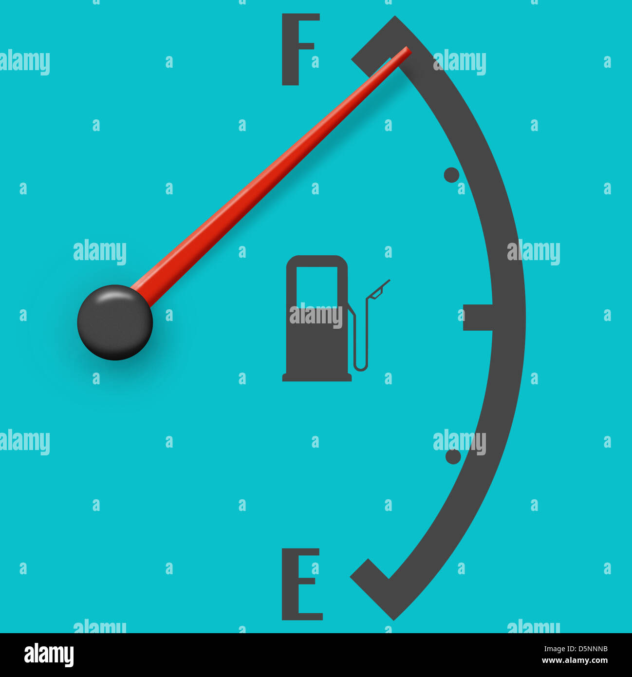 High fuel sign isolated on a pale blue background Stock Photo - Alamy