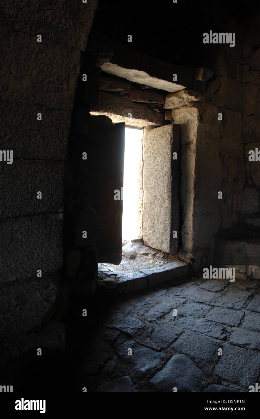 Crusader Castle Door Stock Photo - Alamy