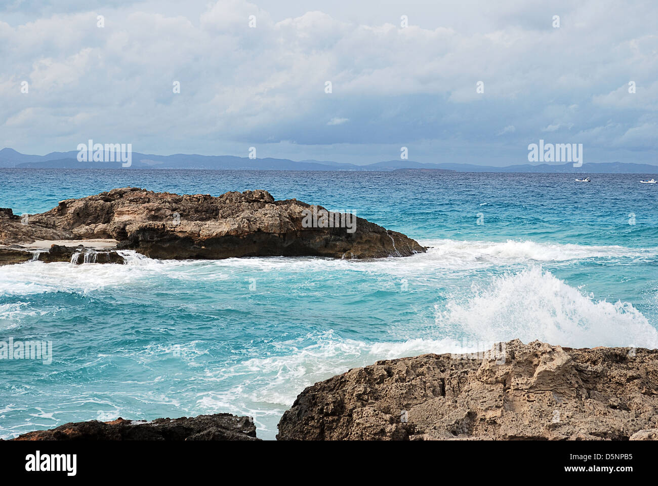 landscape of a beach in Formentera Stock Photo - Alamy