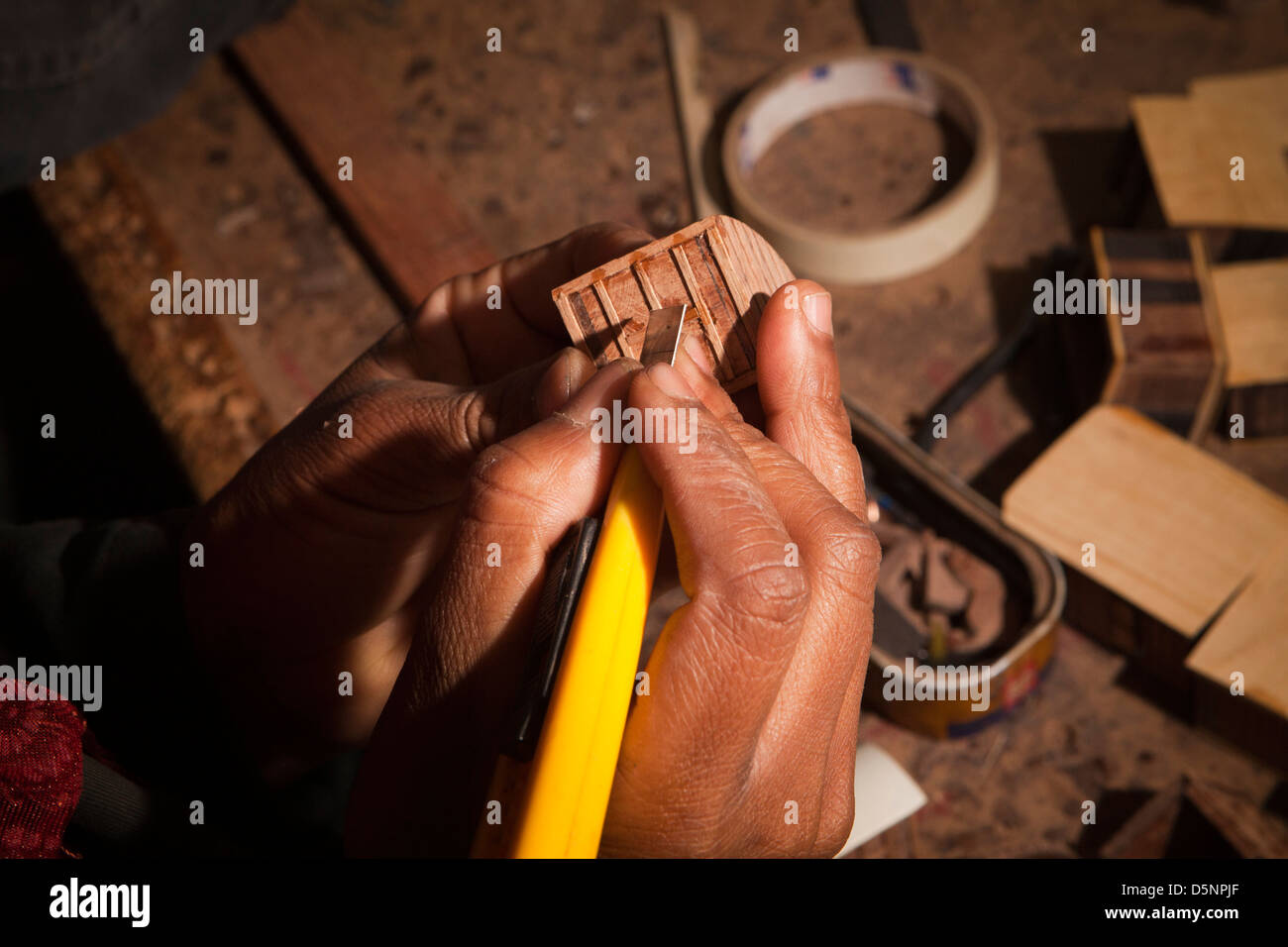 Madagascar, Antananarivo, Crafts, Le Village model boat making workshop ...