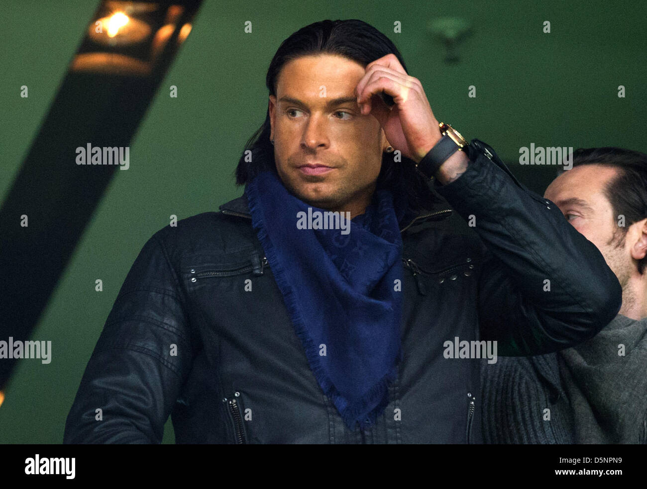 Hoffenheim's goalkeeper Tim Wiese arrives at the Rhein-Neckar-Arena ...