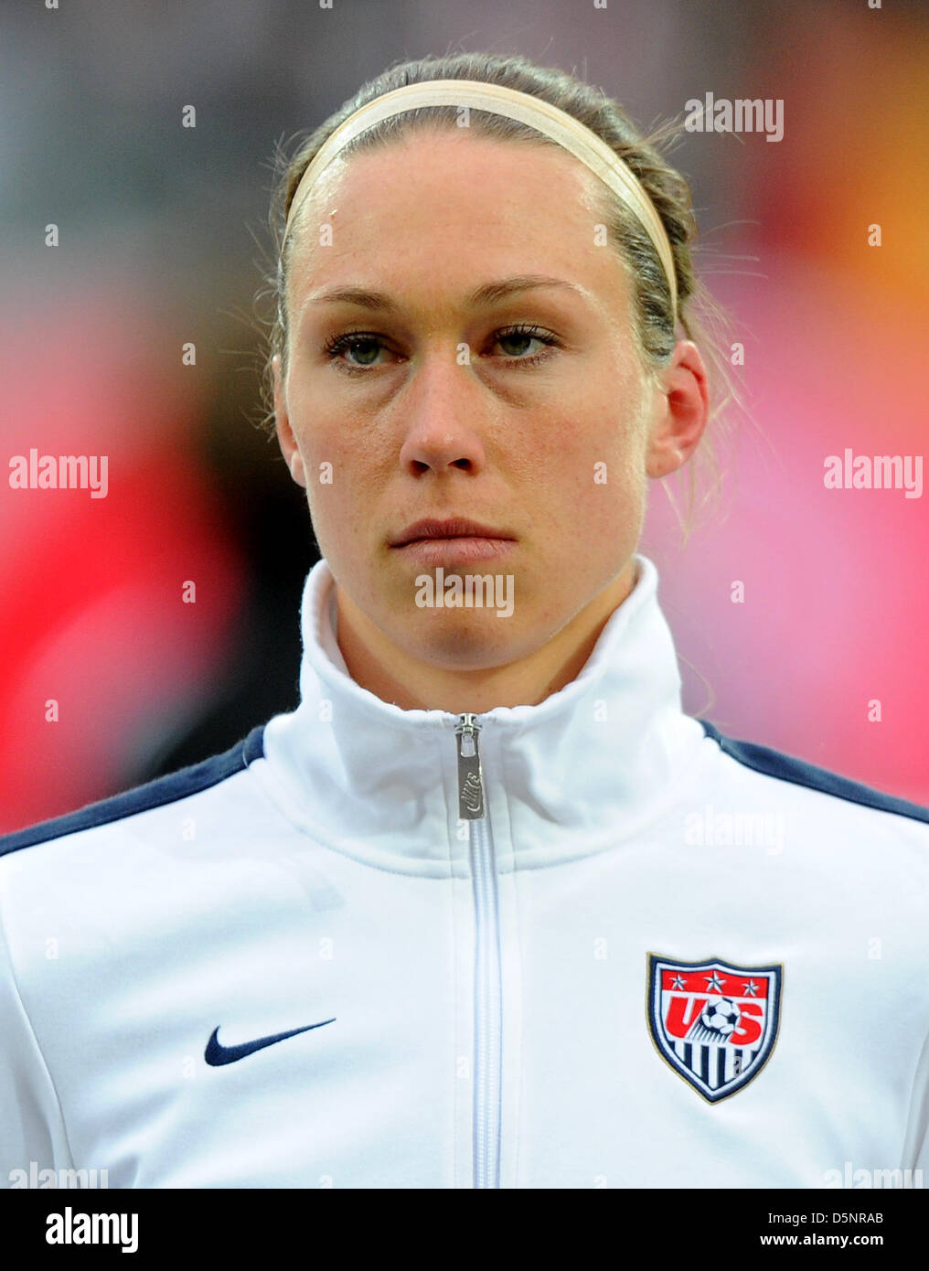 USA's Whitney Engen is pictured before the women's international soccer ...