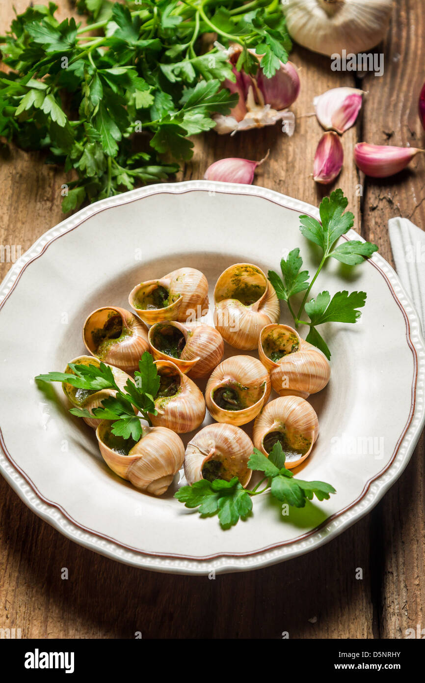 Garlic snail hi-res stock photography and images - Alamy