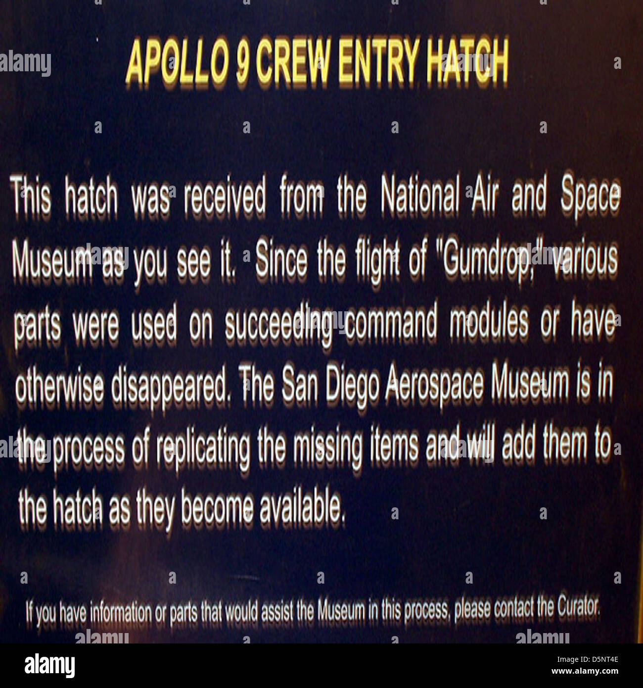 The Apollo 9 Command Module 'Gumdrop' is a key artifact in the history ...