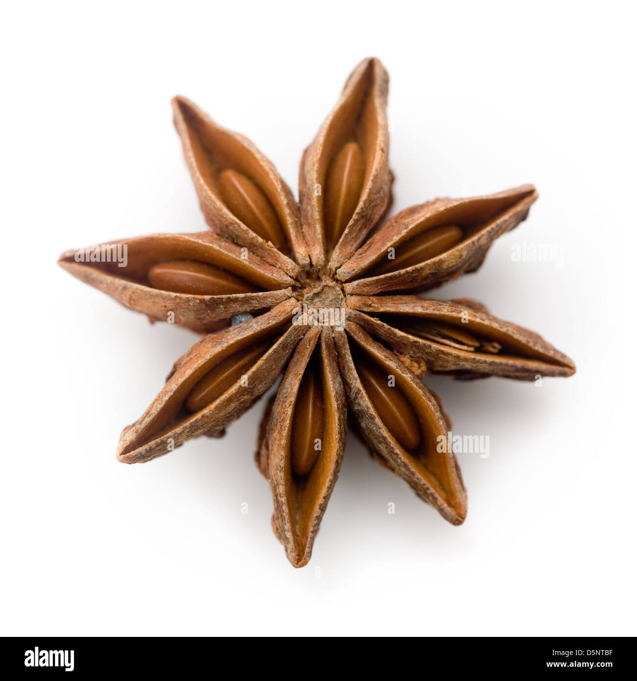 Star anis on white isolated background Stock Photo - Alamy