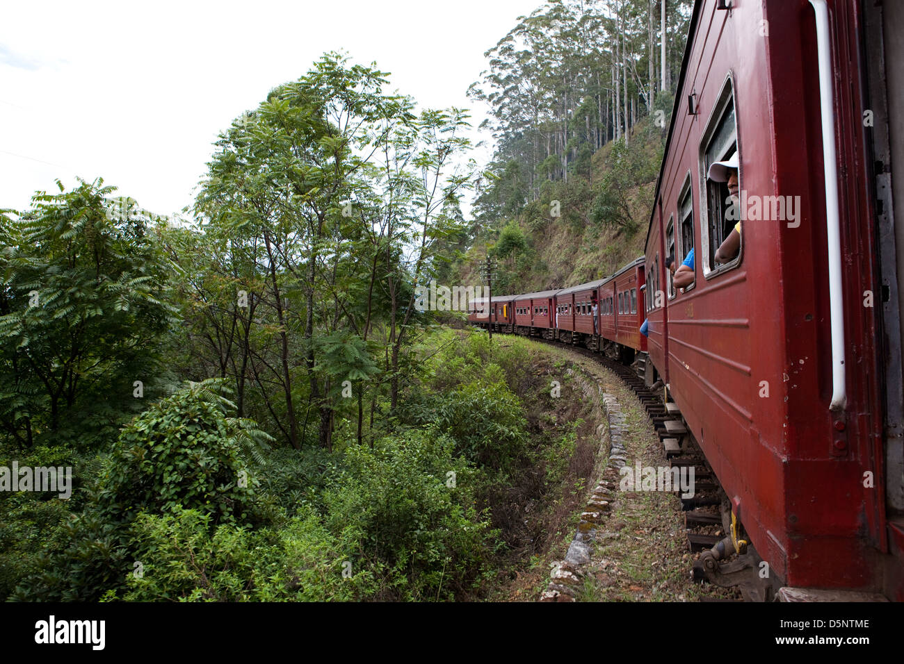 Sri Lanka Railway journey Stock Photo - Alamy