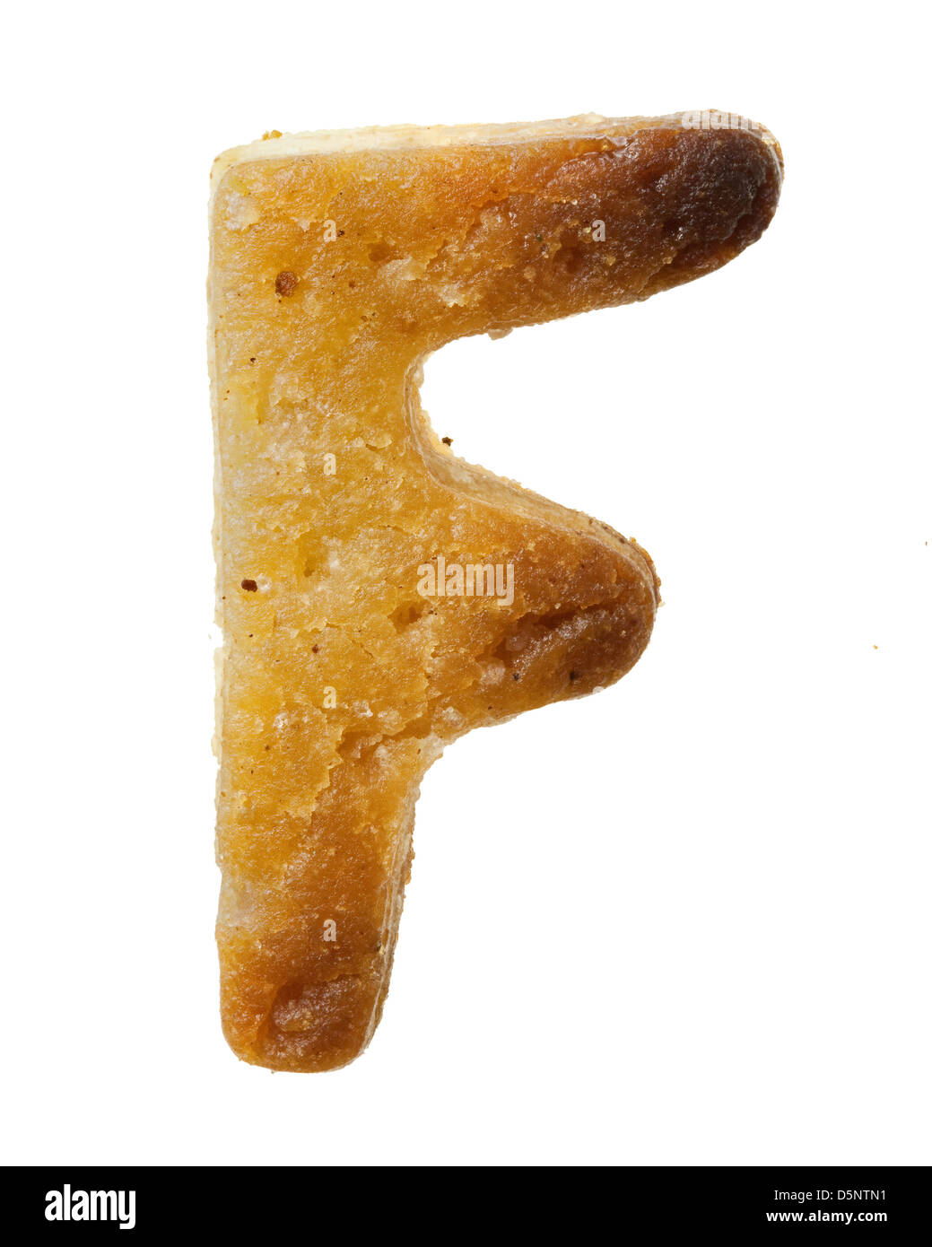 Baked alphabet cookie letter F Stock Photo - Alamy