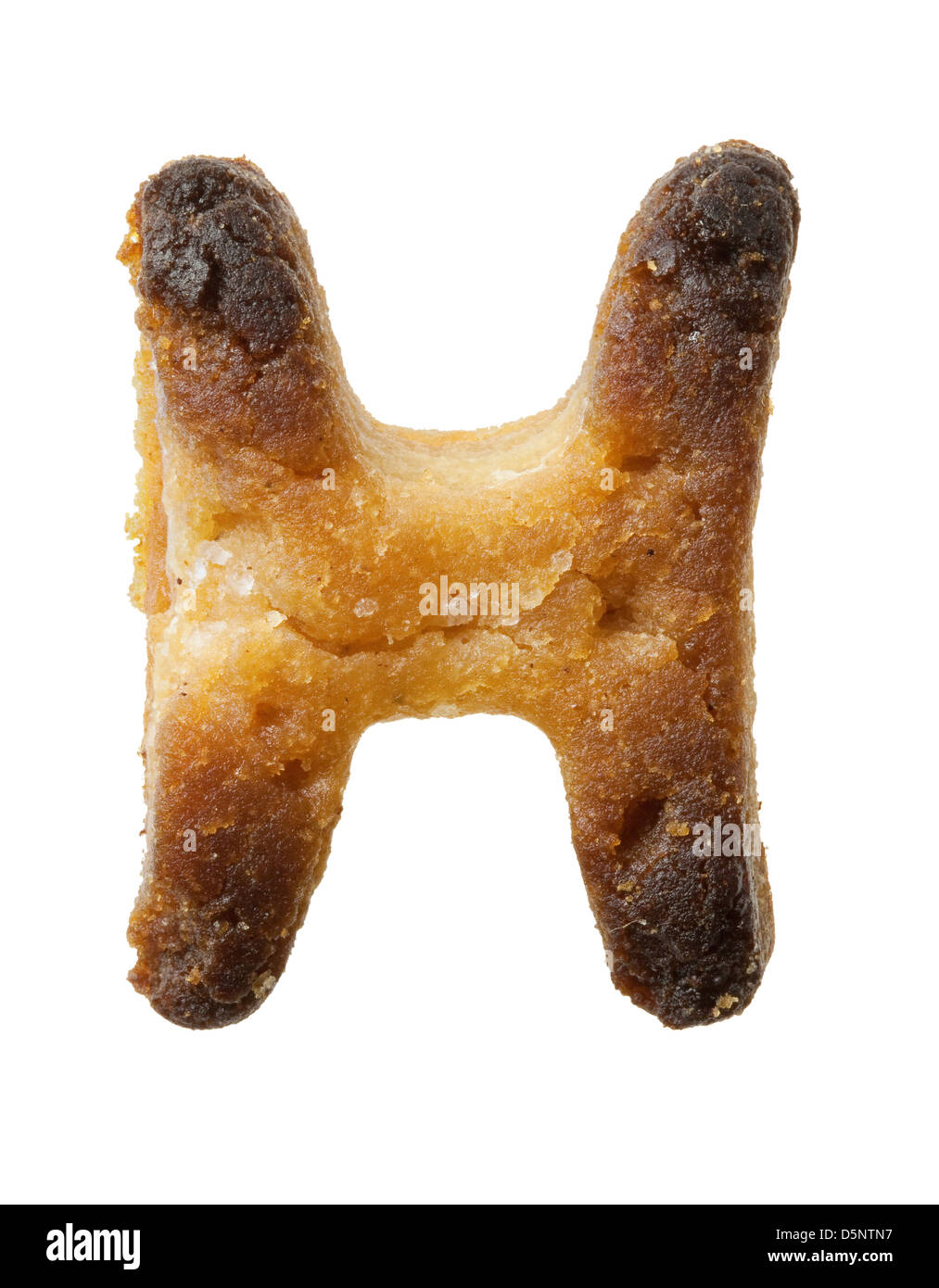 Baked alphabet cookie letter H Stock Photo - Alamy
