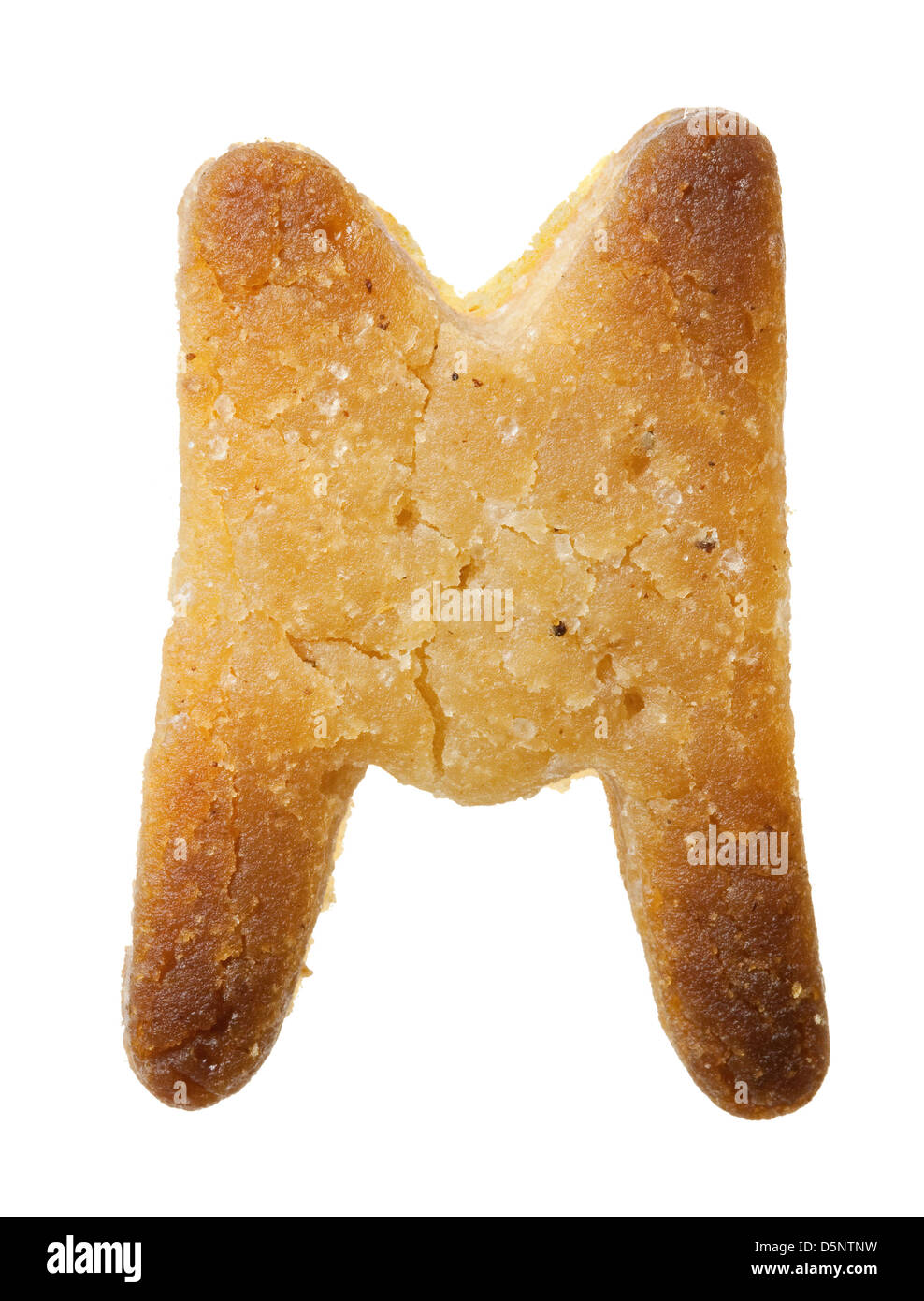 Baked alphabet cookie letter M Stock Photo - Alamy