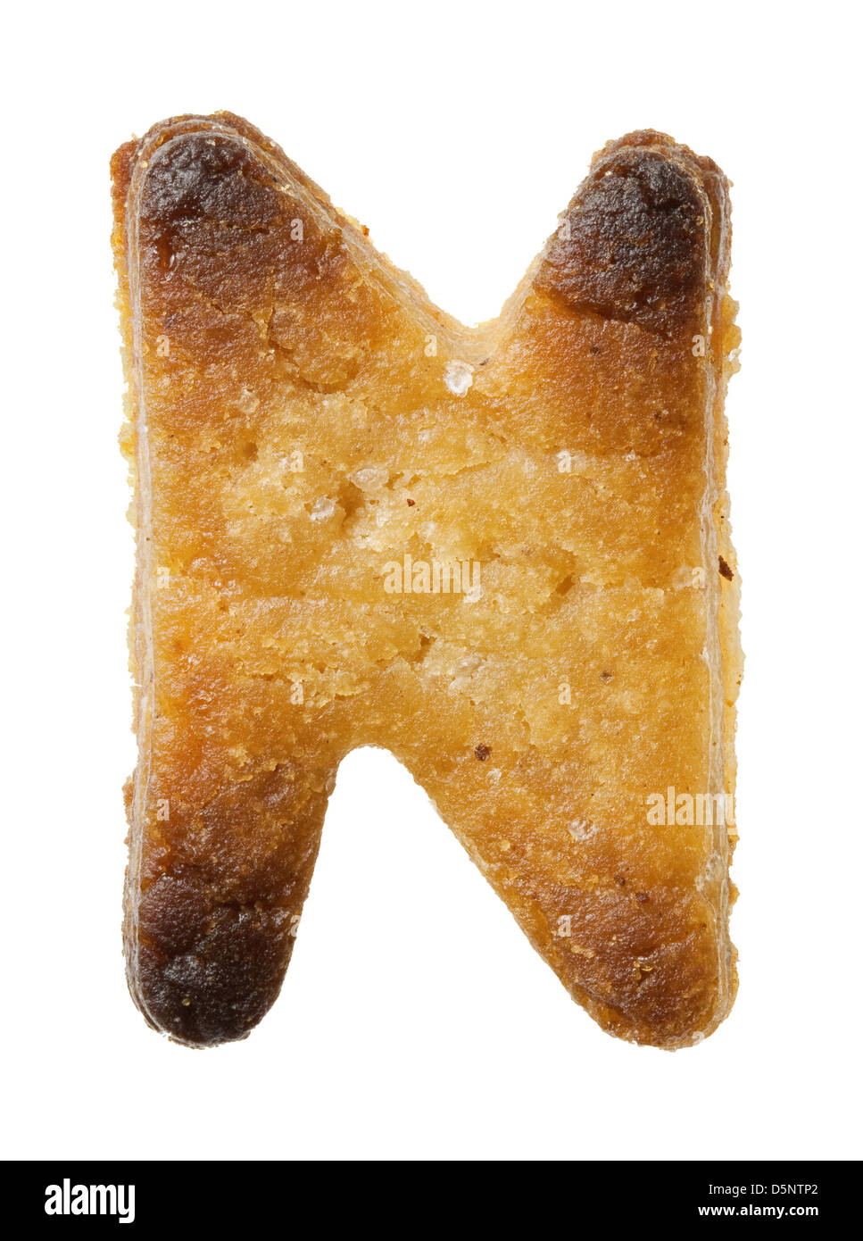 Baked alphabet cookie letter N Stock Photo - Alamy