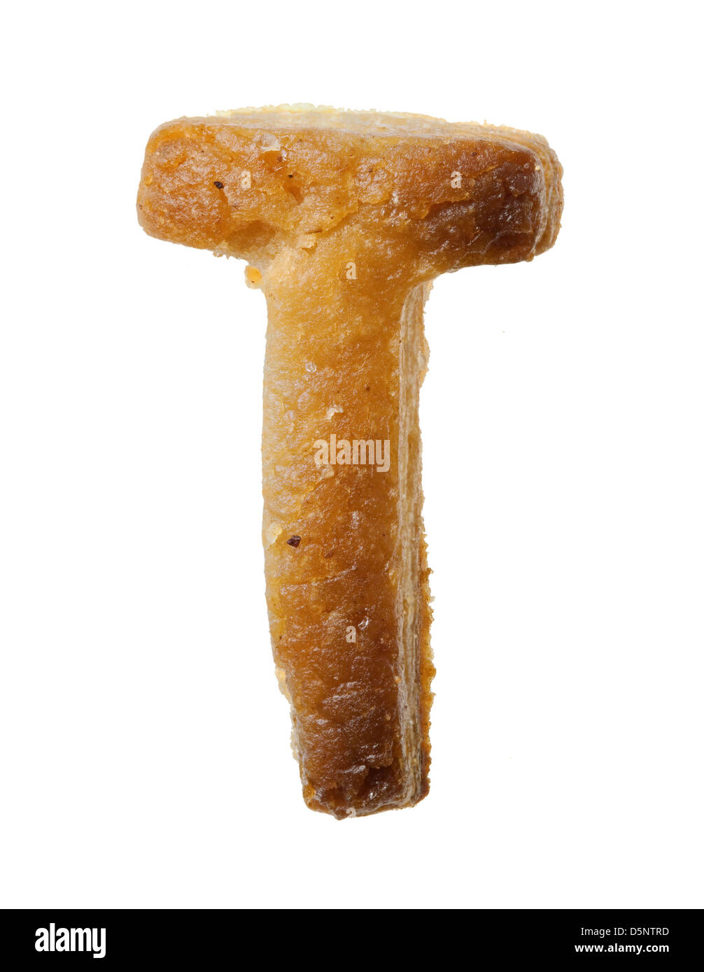 Baked alphabet cookie letter T Stock Photo - Alamy
