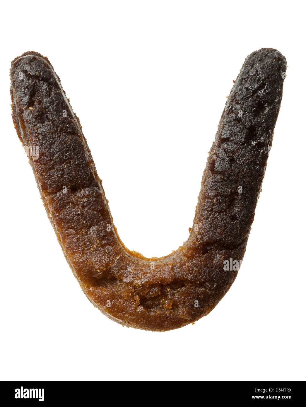 Baked alphabet cookie letter U Stock Photo - Alamy