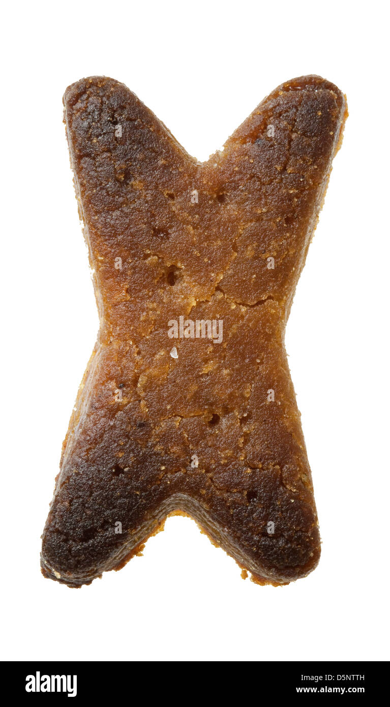 Baked alphabet cookie letter X Stock Photo - Alamy