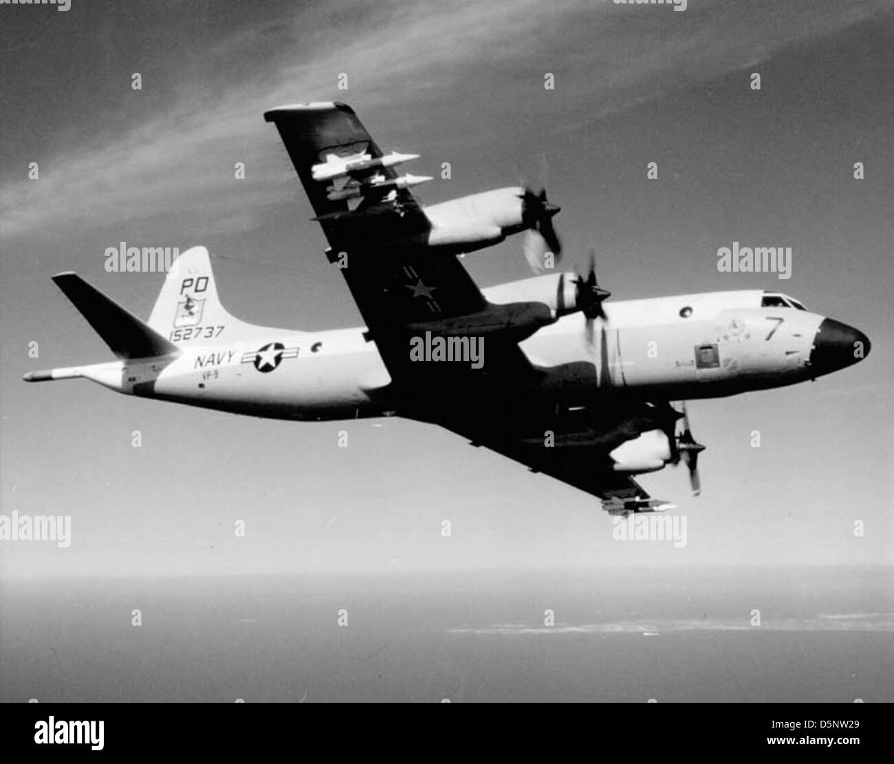 Naval patrol and maritime surveillance aviation Black and White Stock ...