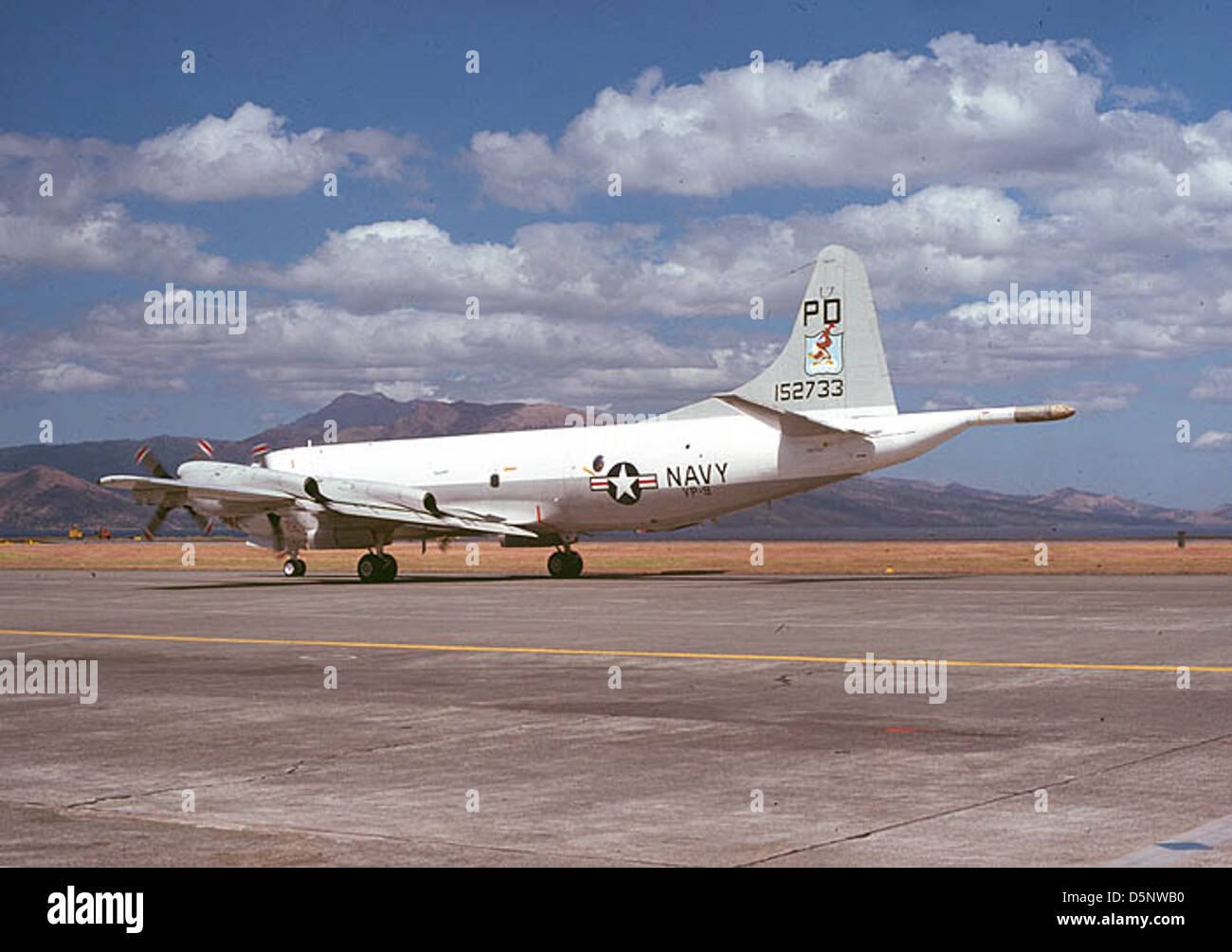 The VP-9 P-3B Orion, a maritime patrol aircraft manufactured by ...