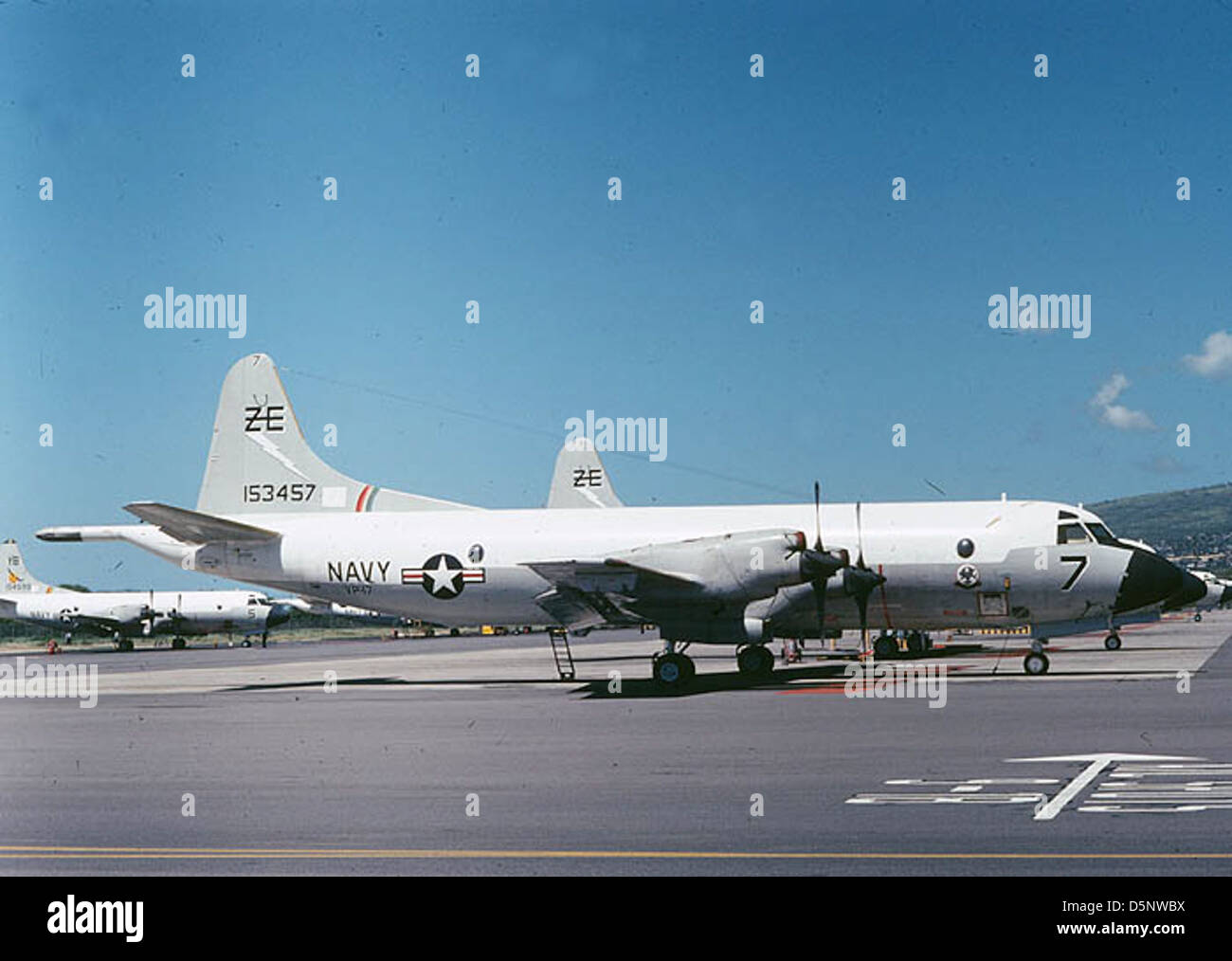 The Lockheed Orion VP-17 ZE-7 is a military aircraft used for ...