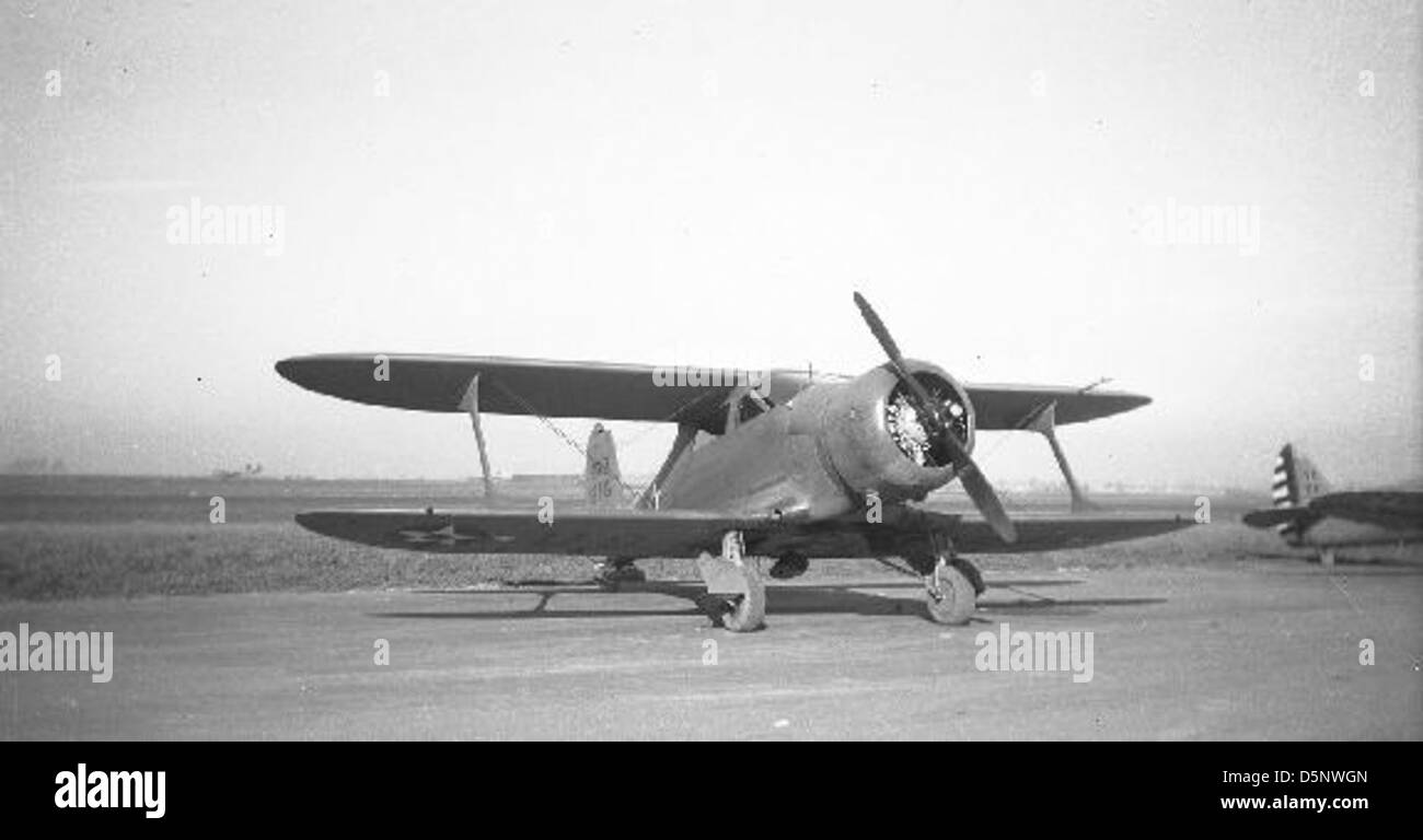 The Beech YC-43, 39-140, photographed at Hammer Field, is a rare model ...
