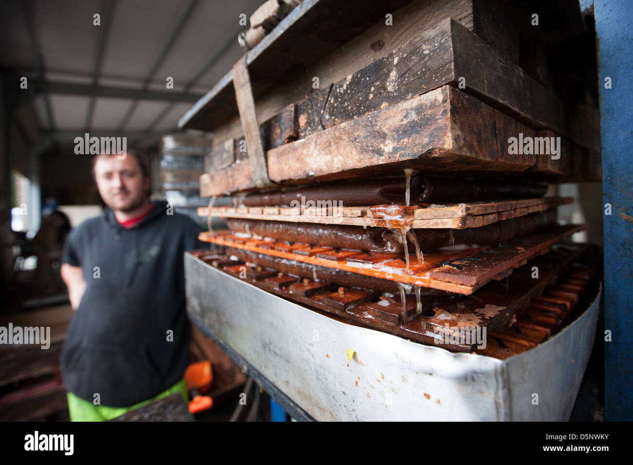 All phases of cider production in the south west UK Stock Photo - Alamy