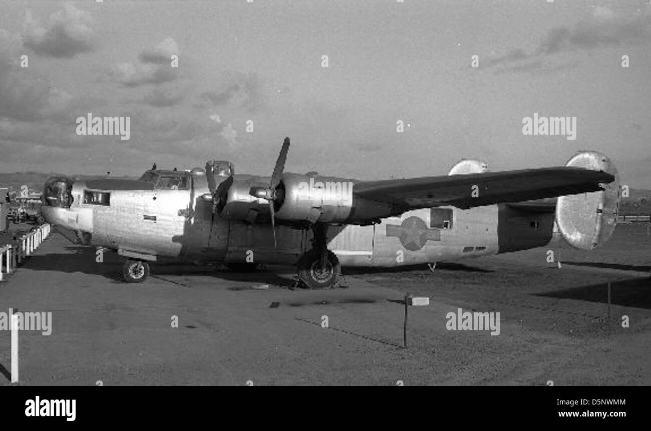 A Consolidated B-24M Liberator bomber, possibly photographed by WT ...