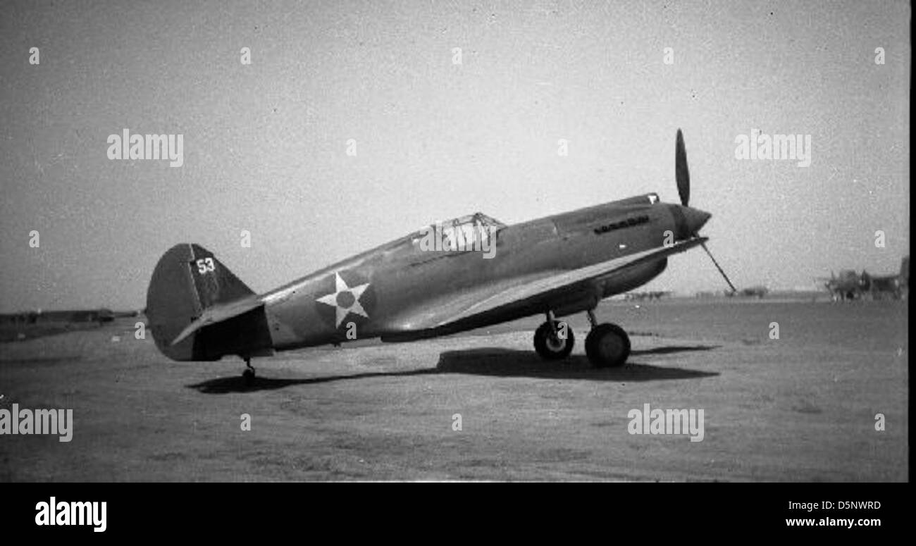 The Curtiss P-40B, 41-5304 5, is an iconic World War II fighter ...