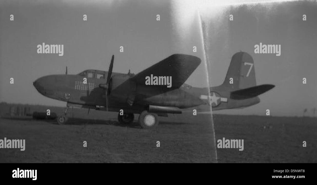 The Douglas A-20B is a twin-engine attack aircraft used by the U.S ...